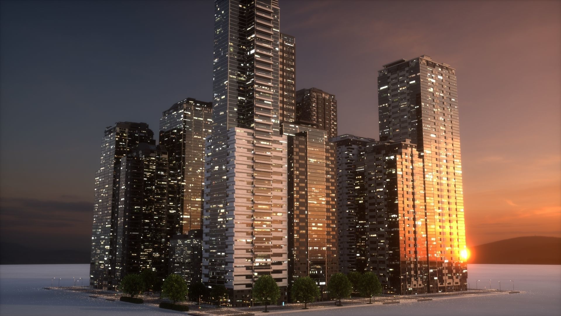 City Block Type B07 3D model | CGTrader