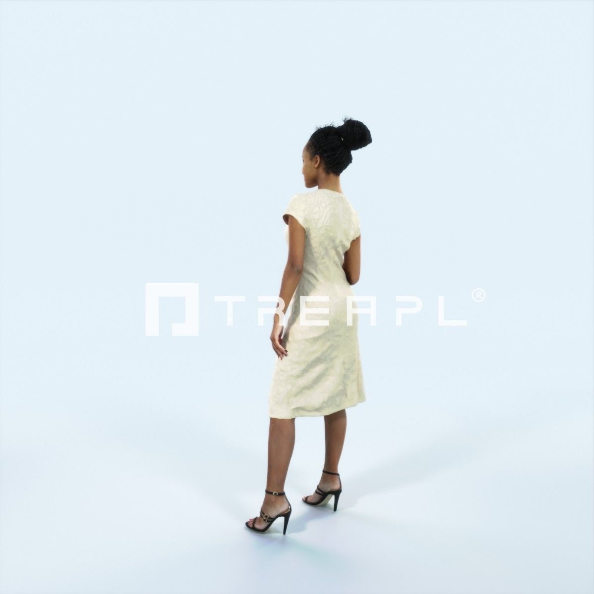 3D model May 12D Holding Event Black African American Woman VR / AR ...