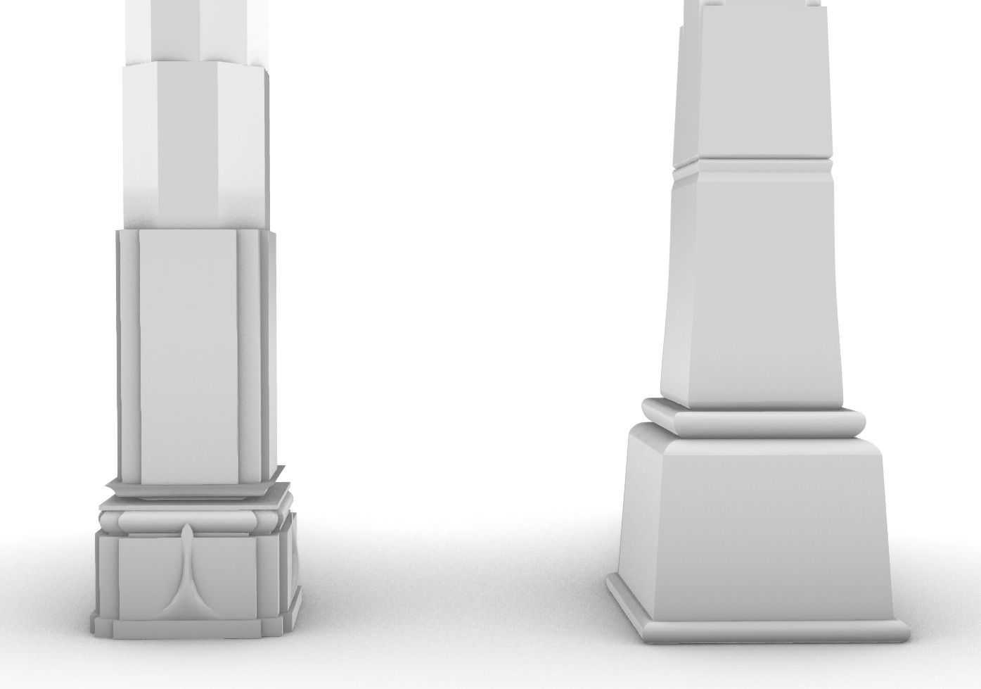 Temple Columns 3D model | CGTrader