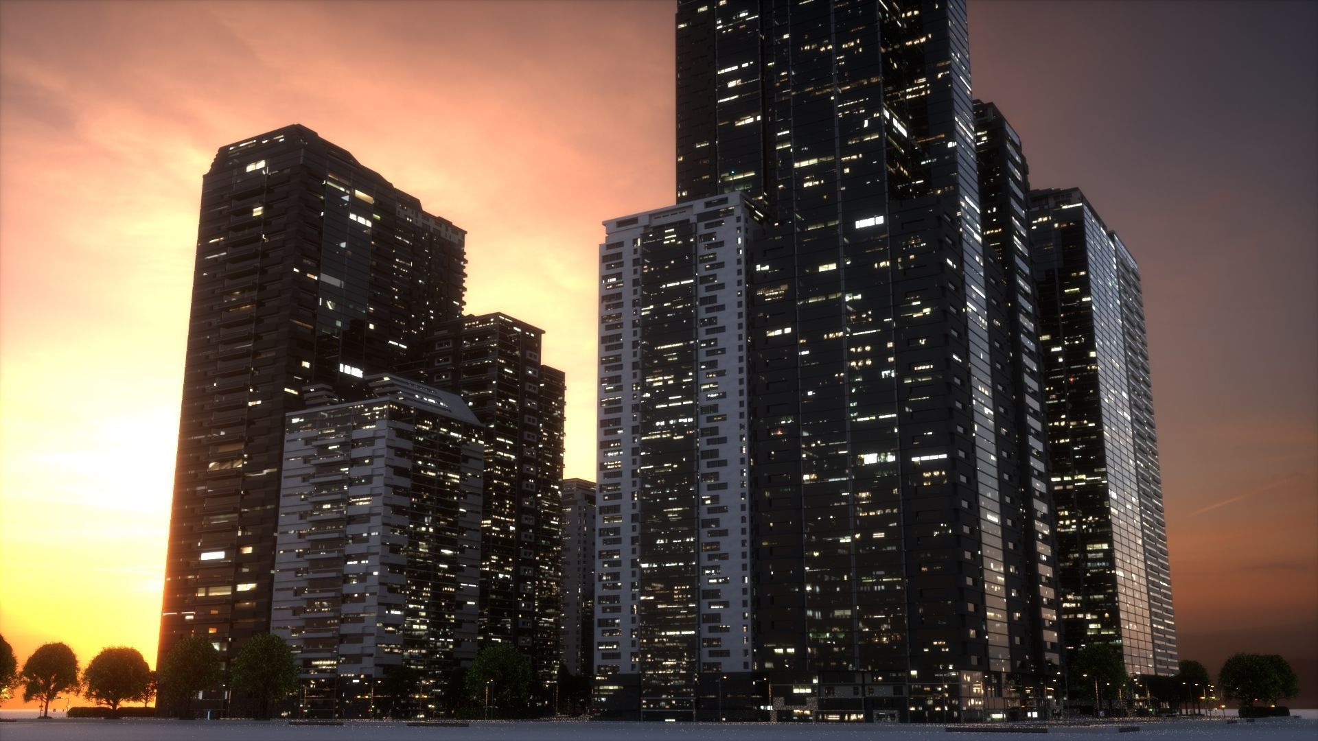 City Block Type B04 3D model | CGTrader