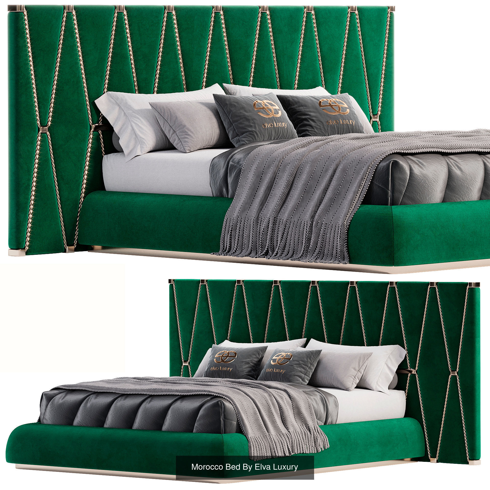 Bed collection N17 | CGTrader