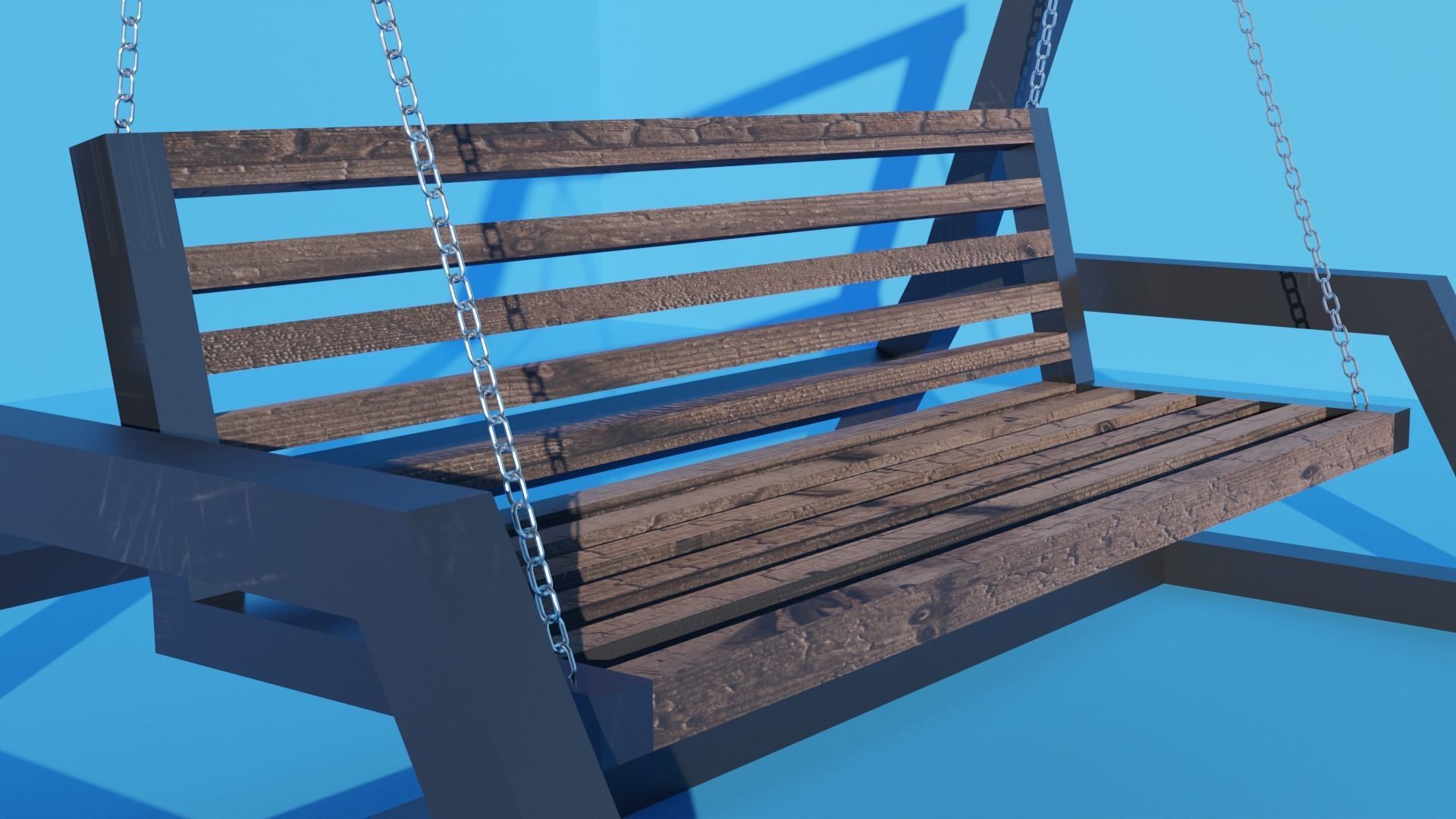 High poly animated swing 3D model animated | CGTrader