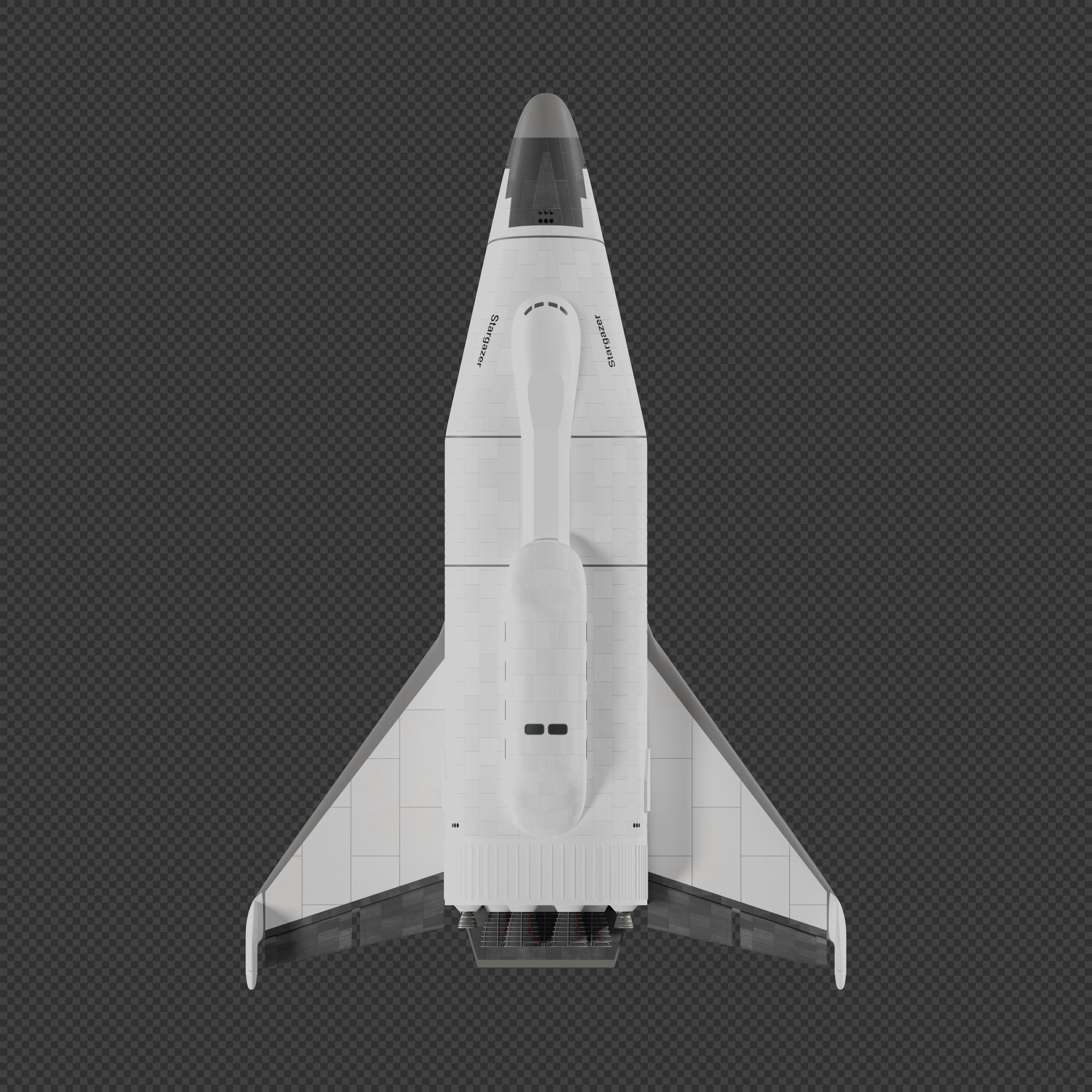 Shuttle-II Advanced Manned Launch System 3D model | CGTrader