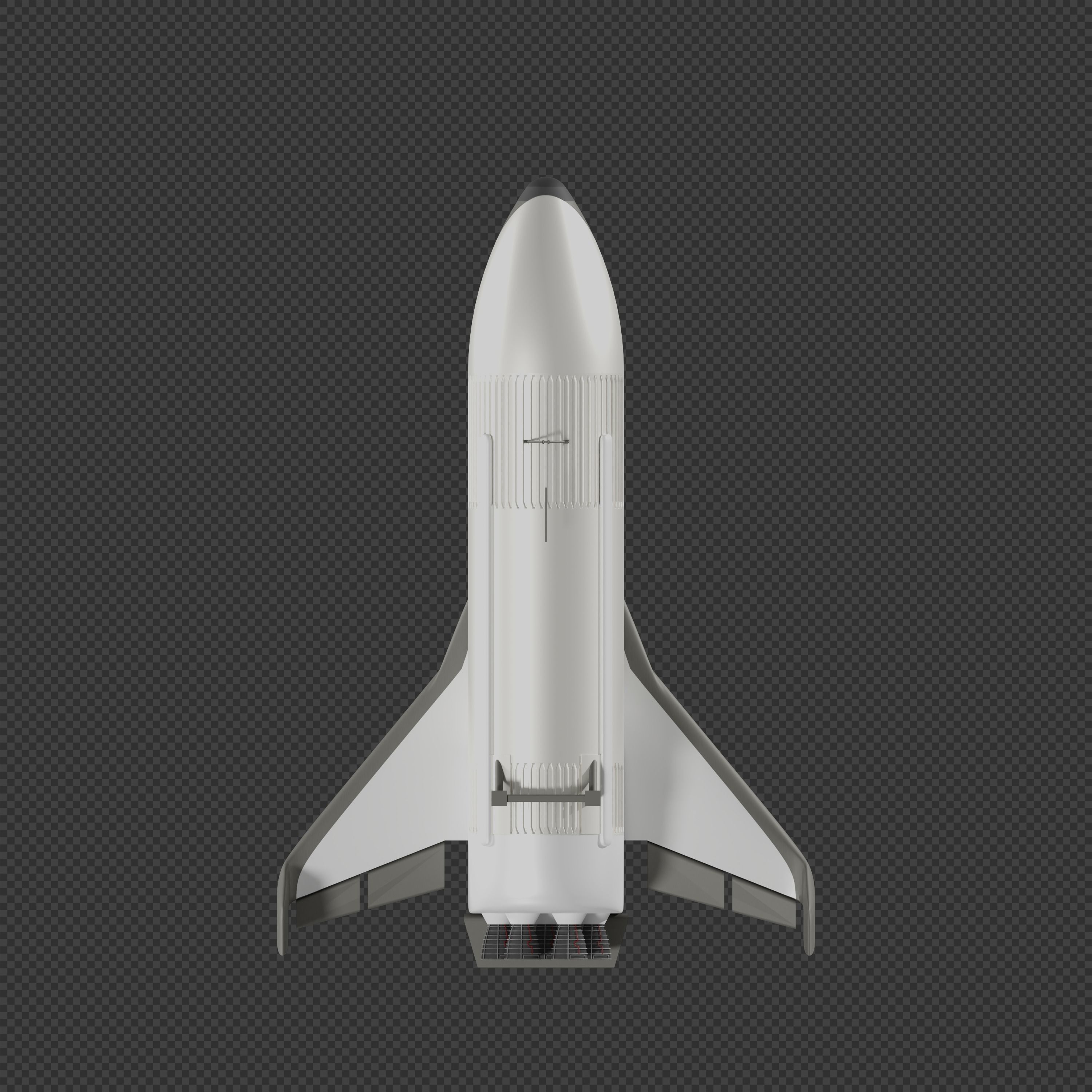 Shuttle-II Advanced Manned Launch System 3D model | CGTrader