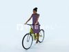 3D model May 28K bicycle bike African American Elegant Black Woman VR / AR / low-poly | CGTrader