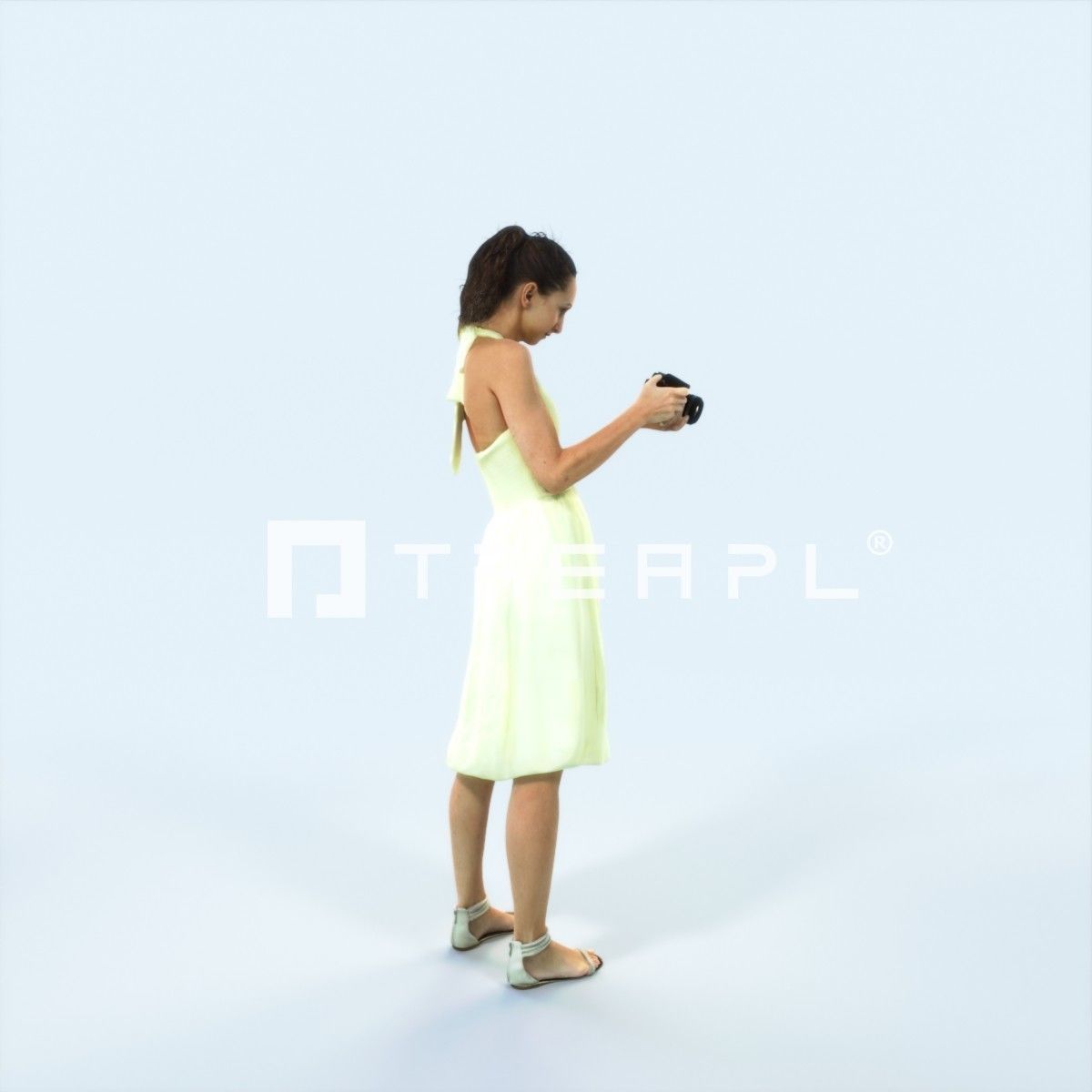 3D model Mirage 13L Summer Camera Photographer Casual Woman VR / AR ...