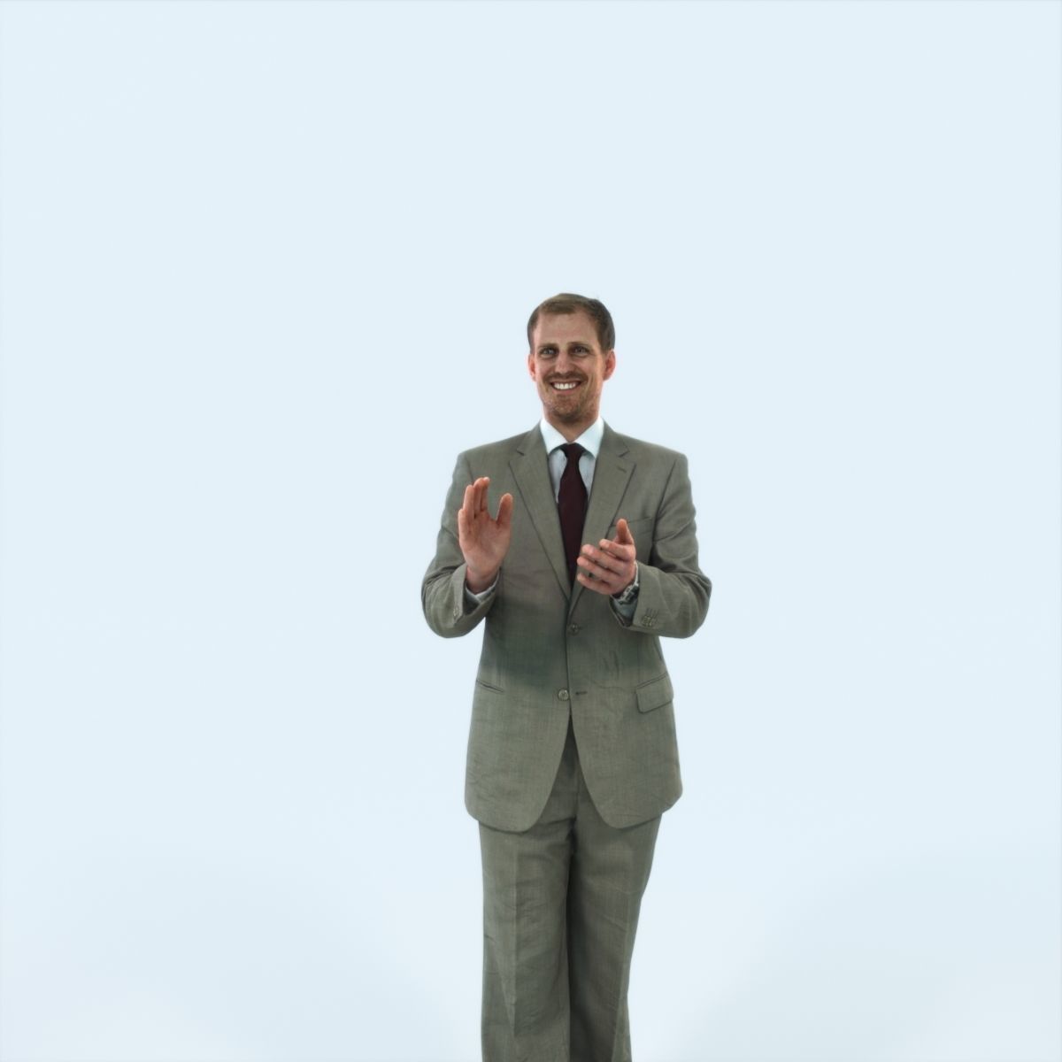3D model Mistery 07A Clapping Elegant Man VR / AR / low-poly | CGTrader