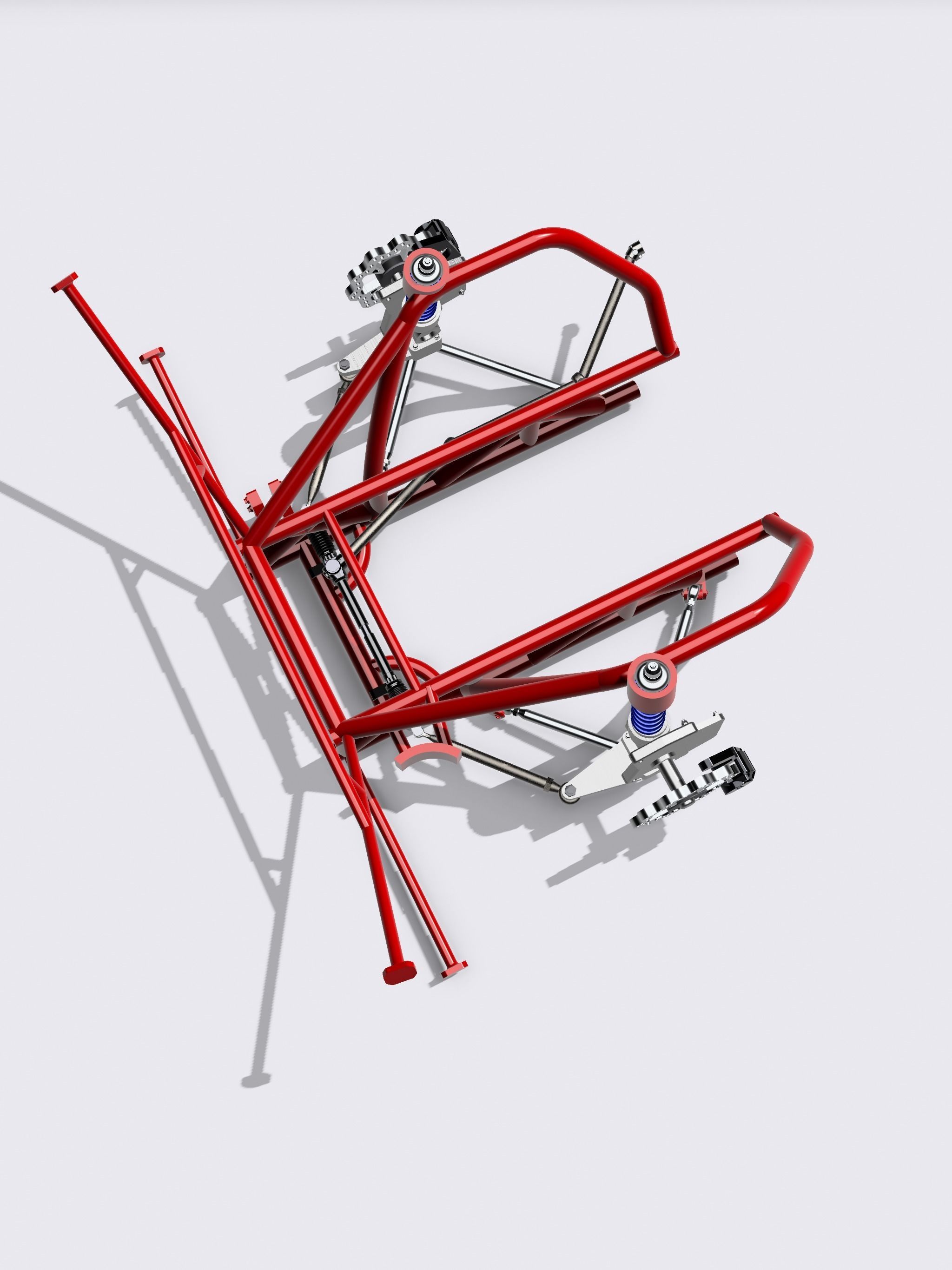 VC Valiant Promod tubular chassis Suspension Brakes Steering 3D model ...
