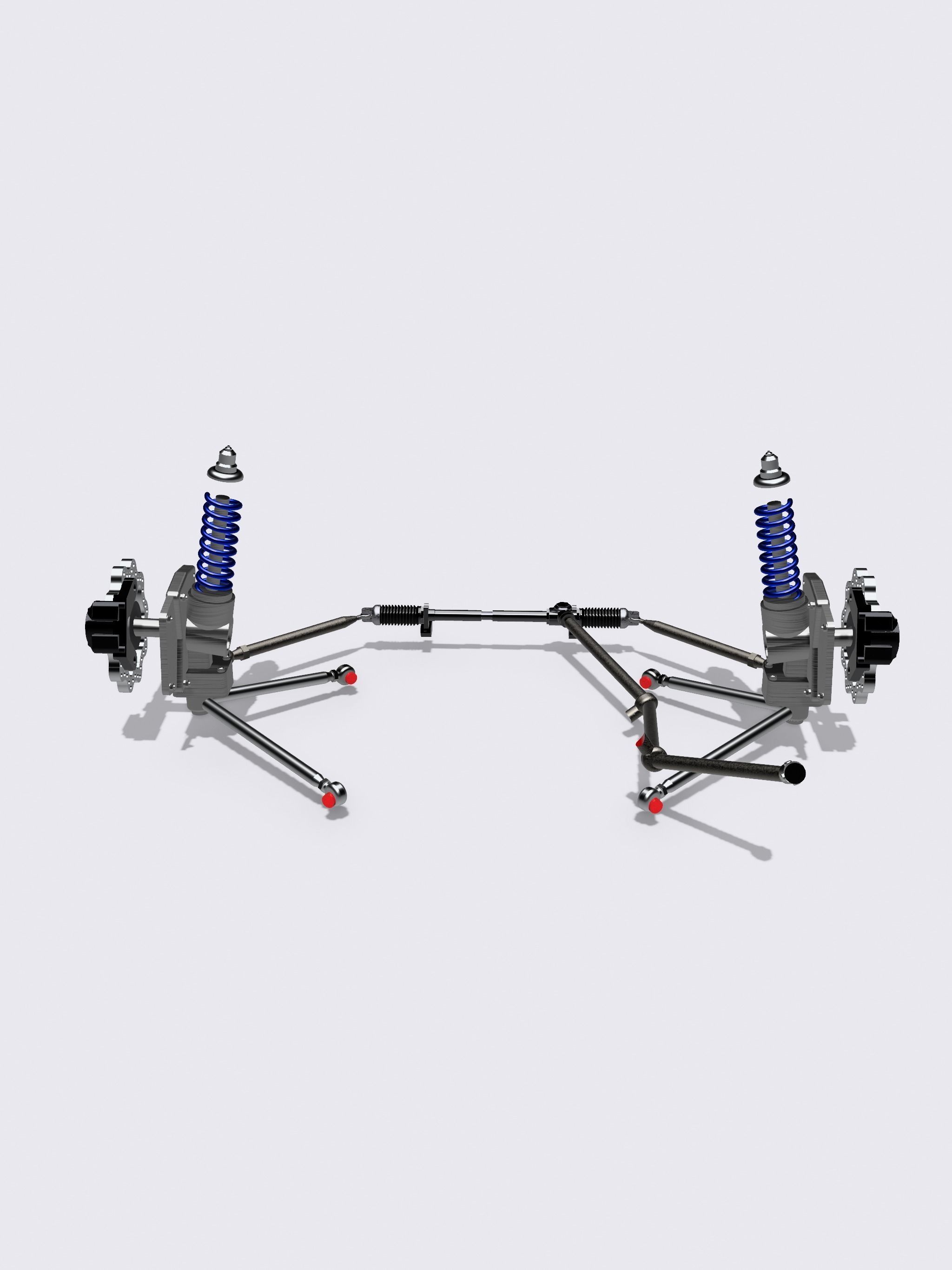 VC Valiant Promod tubular chassis Suspension Brakes Steering 3D model ...