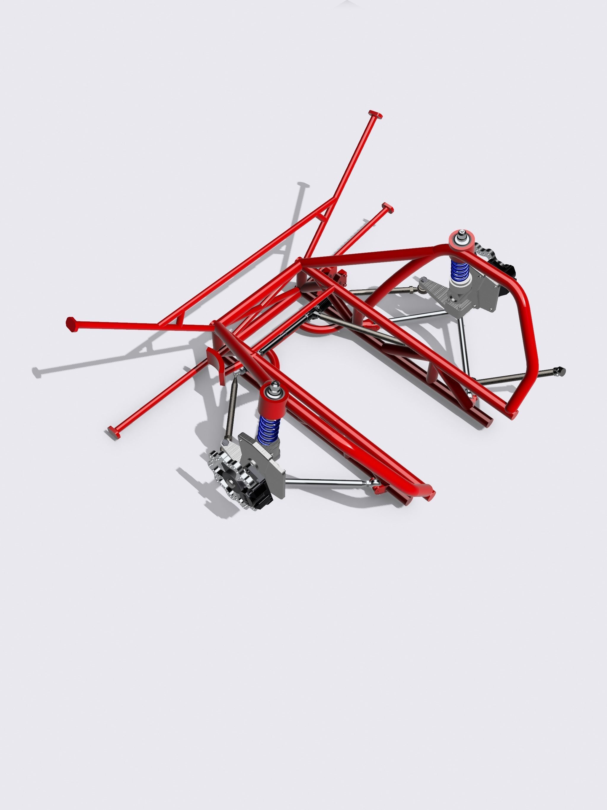 VC Valiant Promod tubular chassis Suspension Brakes Steering 3D model ...