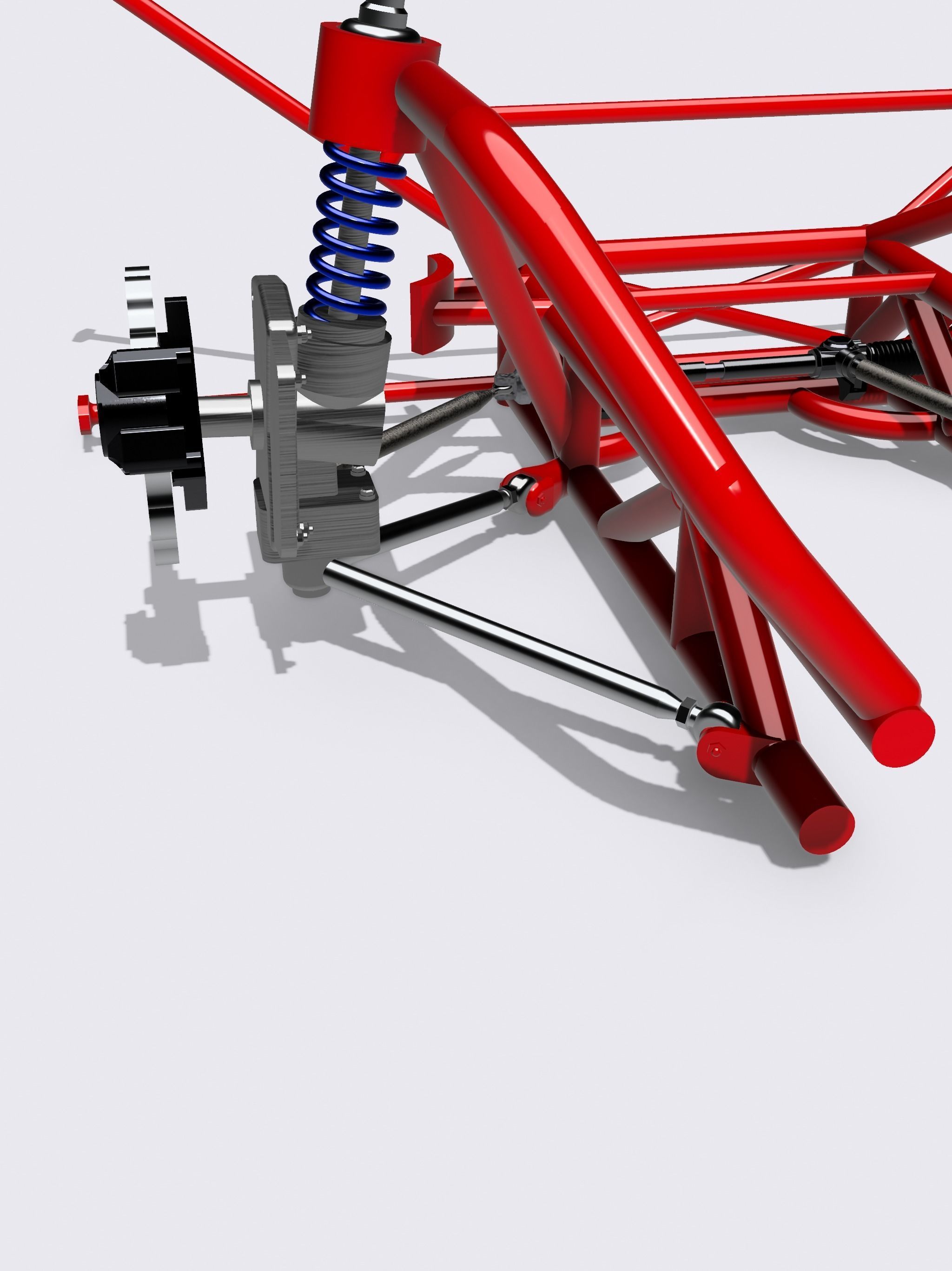 VC Valiant Promod tubular chassis Suspension Brakes Steering 3D model ...