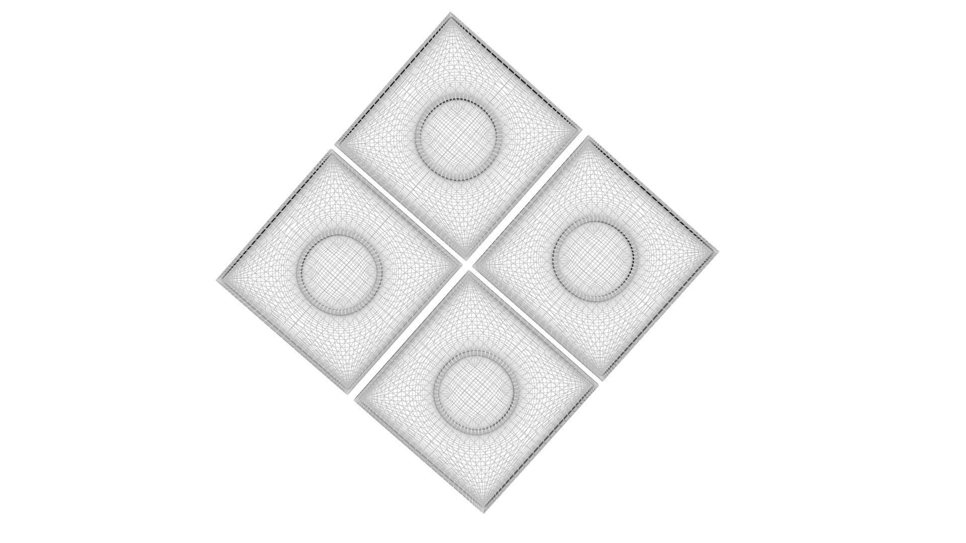 Compass Lego Tiles Set 3D model | CGTrader