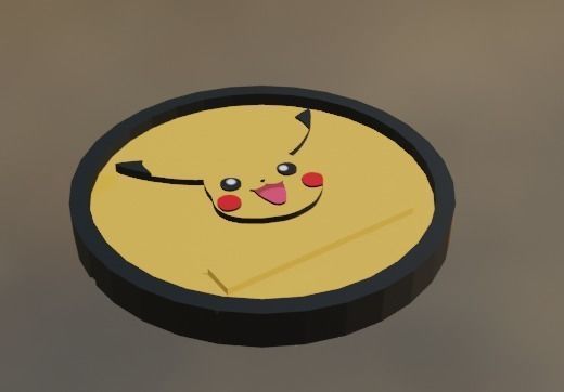 pikachu token free 3D model | CGTrader