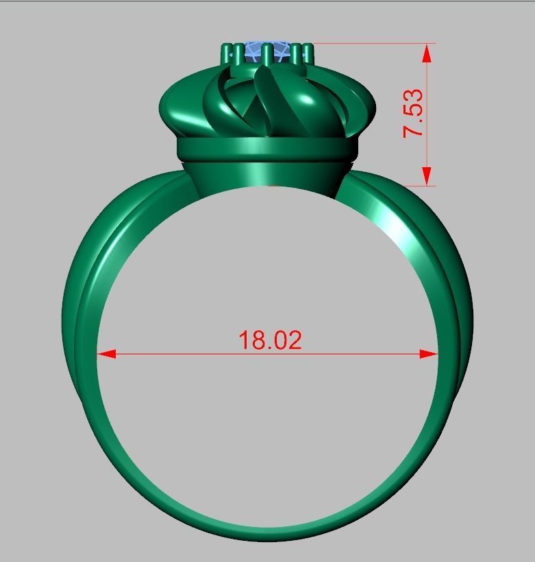 Diamond ring 0597 3D printable model15 3D model 3D printable | CGTrader