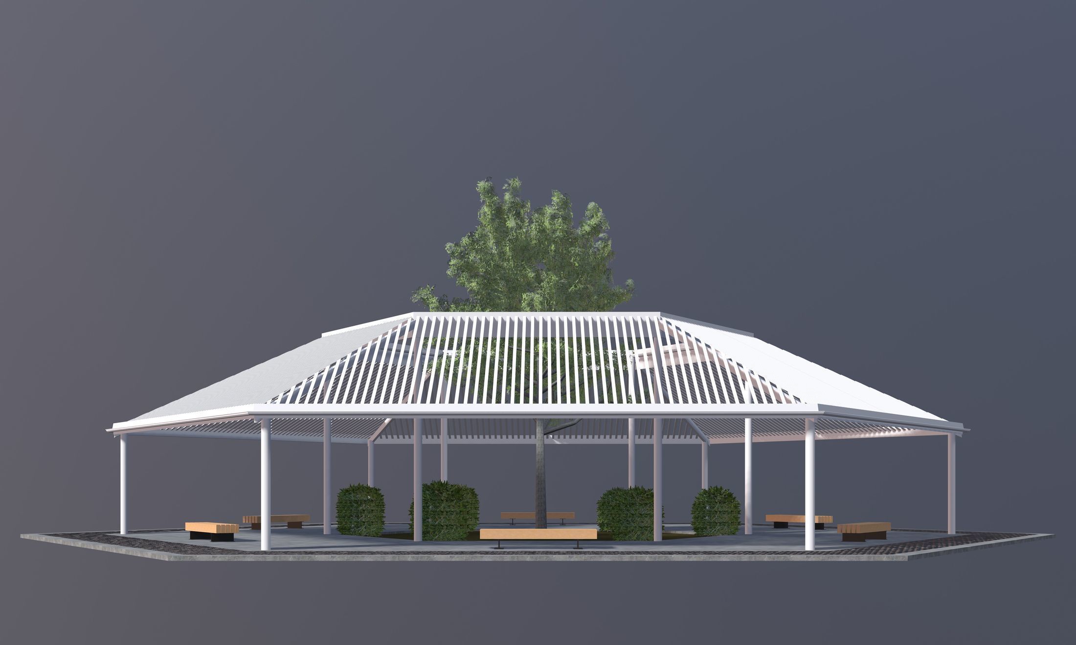 Pergola pavilion 3D model | CGTrader