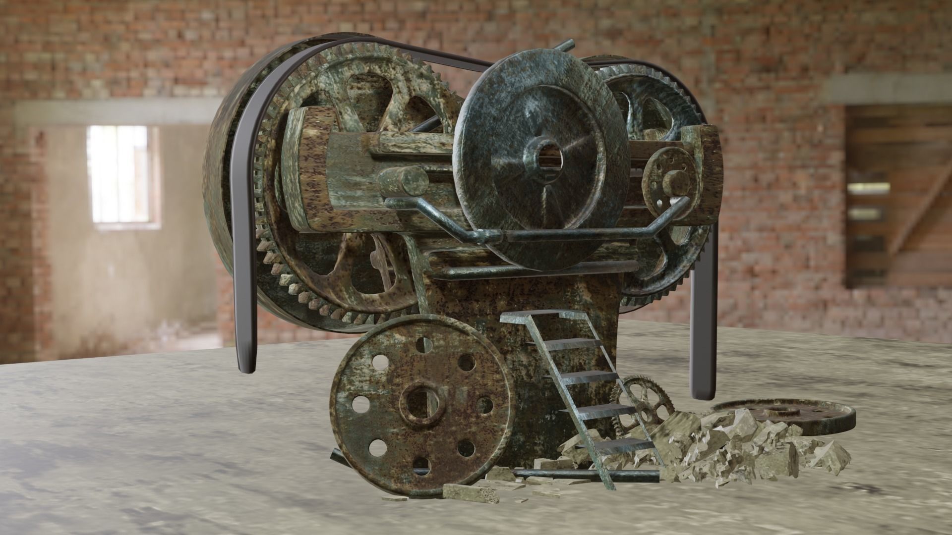 3D model OLD MACHINERY VR / AR / low-poly | CGTrader