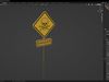 3D model Danger Sign 3D Model VR / AR / low-poly | CGTrader