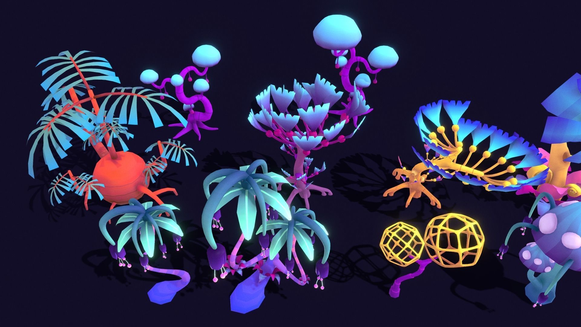 3D model Stylize Nature Pack 03 VR / AR / low-poly | CGTrader