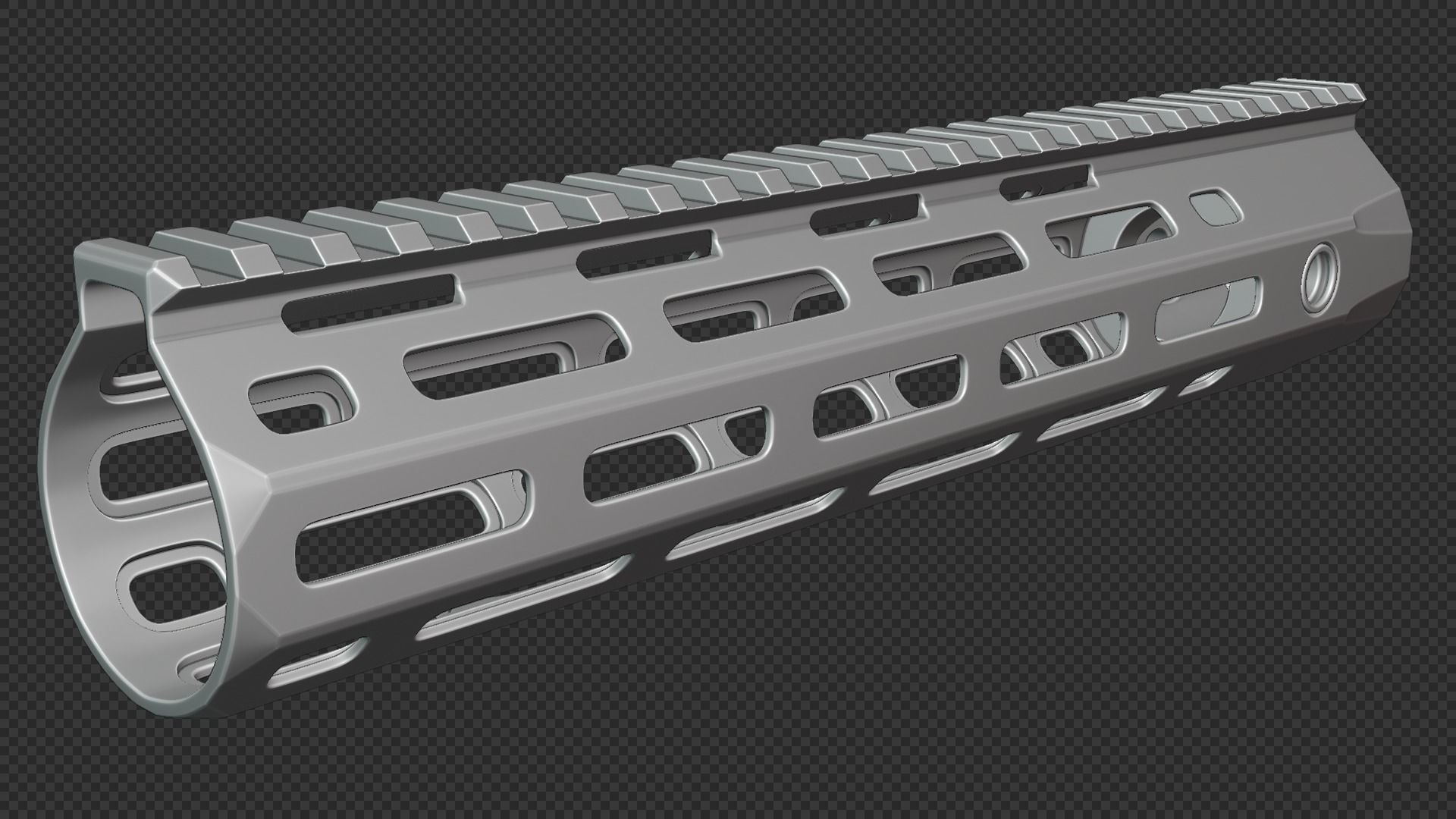 3D model AR-15 KAC URX4 10Inch M-LOK Handguard VR / AR / low-poly ...