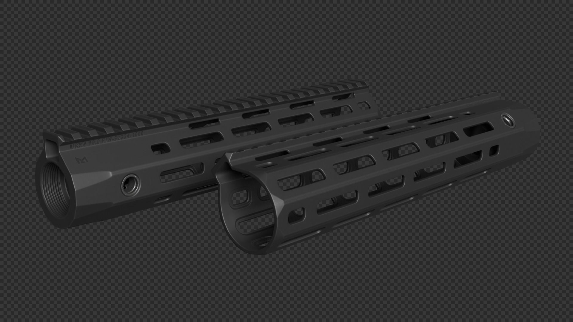 3D model AR-15 KAC URX4 10Inch M-LOK Handguard VR / AR / low-poly ...
