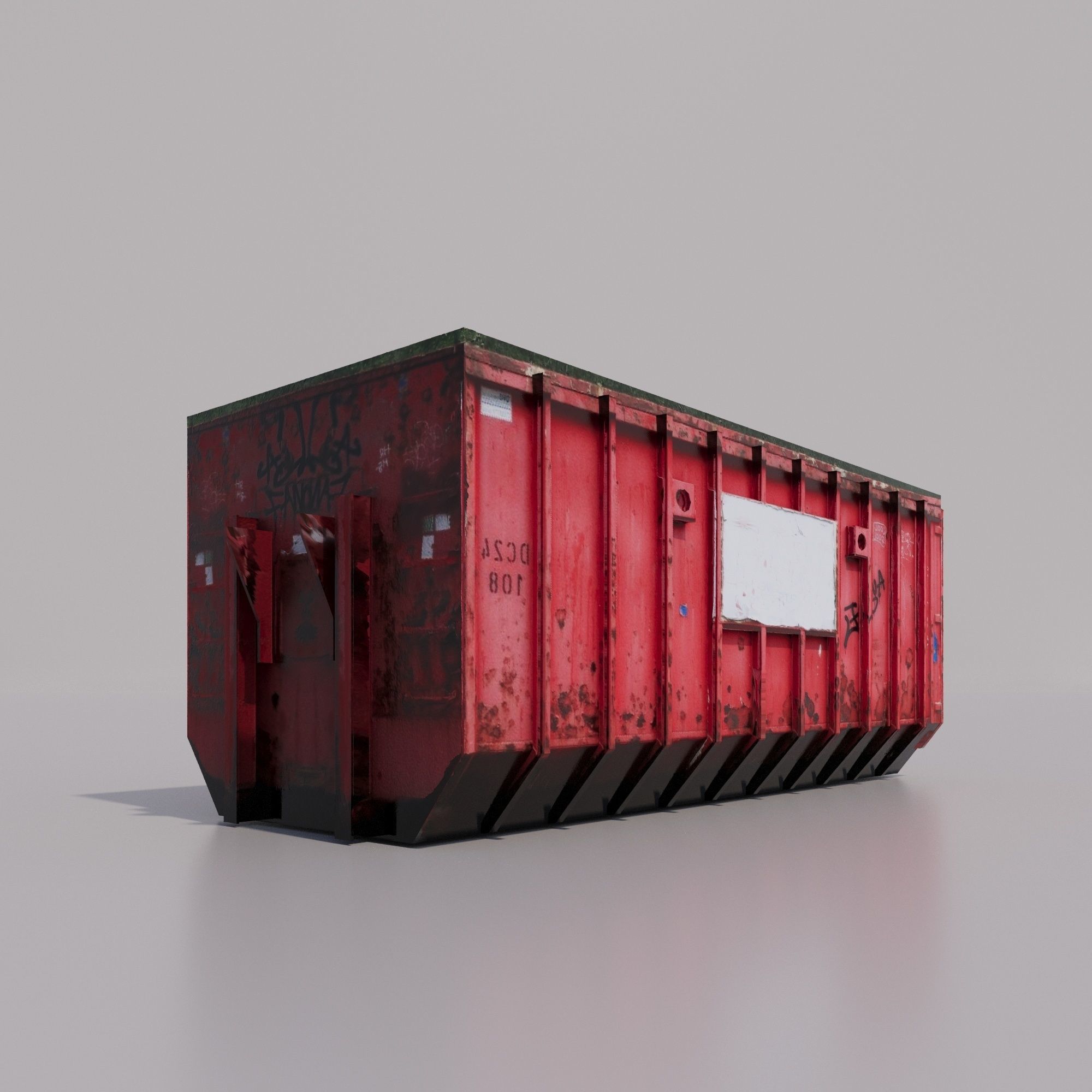 Rusty Garbage container 3D model | CGTrader