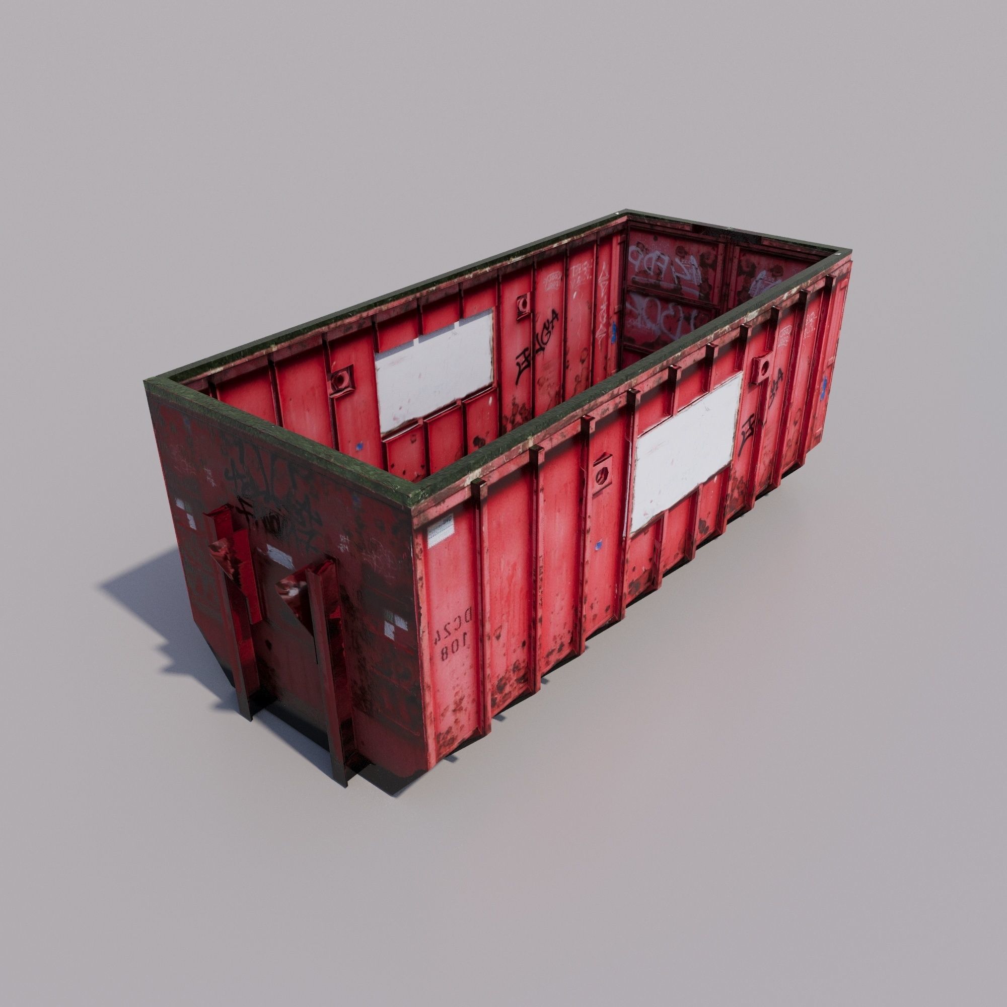 Rusty Garbage container 3D model | CGTrader