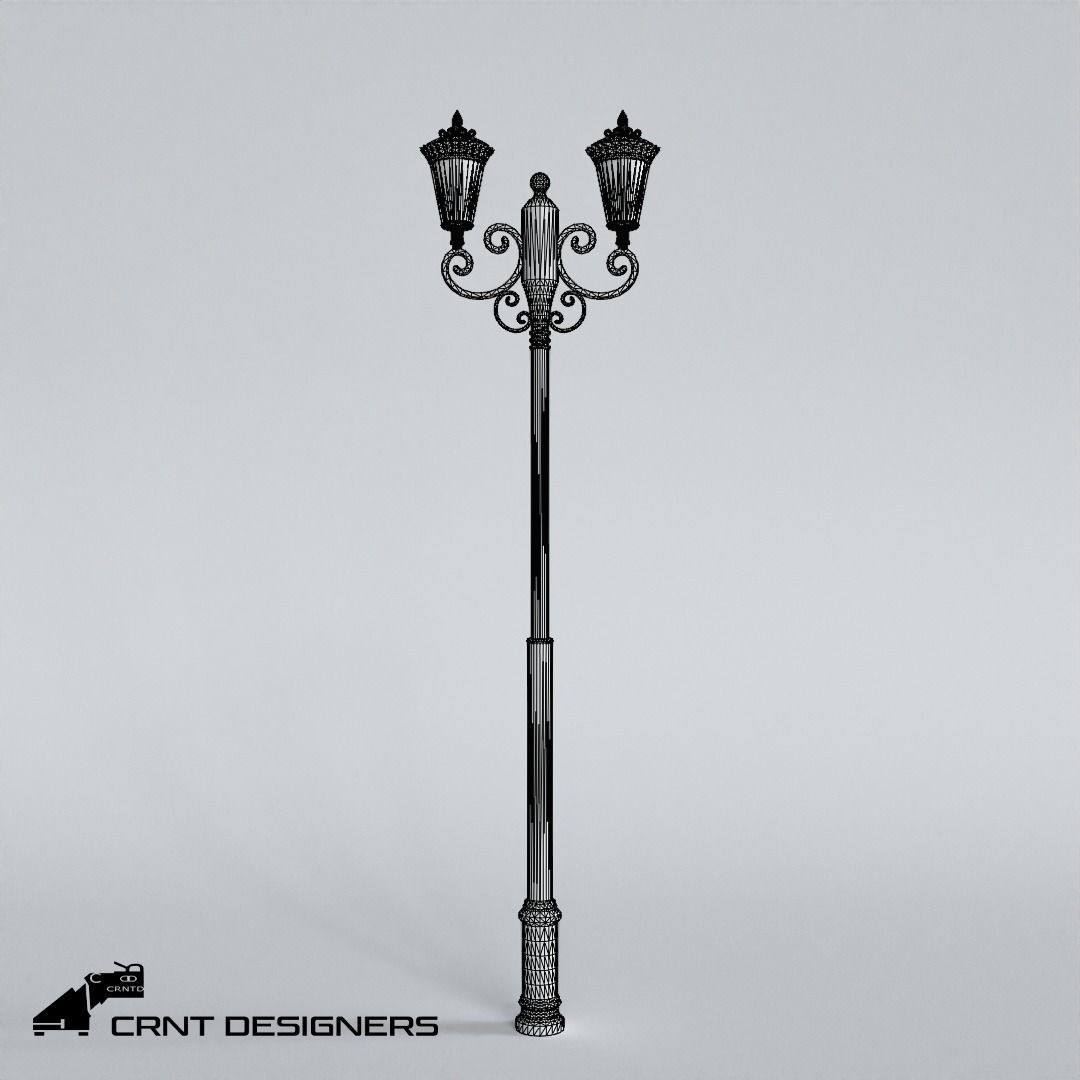 3D model Street Lamp Low Poly PBR 3D Model VR / AR / low-poly | CGTrader