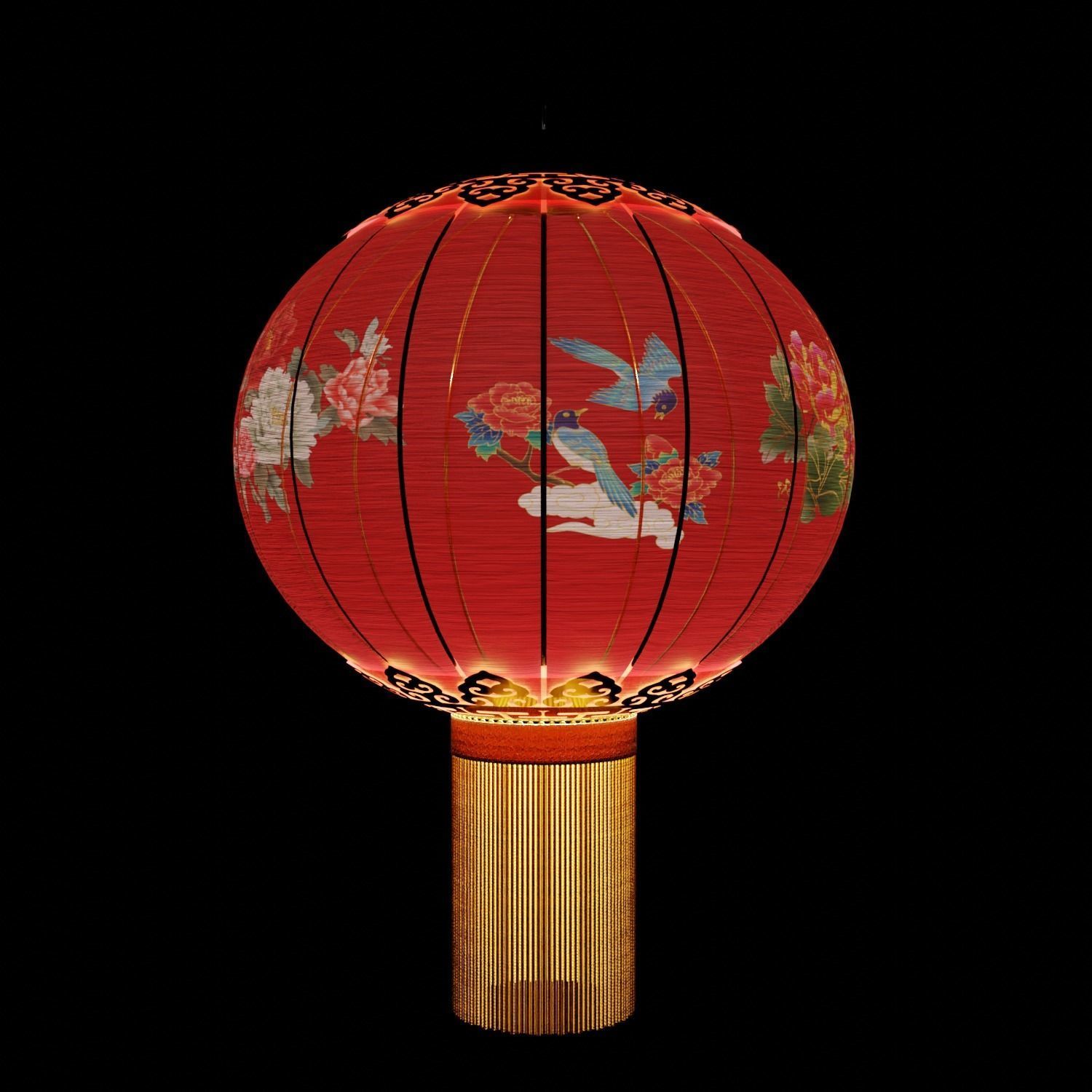 3D model ChineseRedLatern01 VR / AR / low-poly | CGTrader