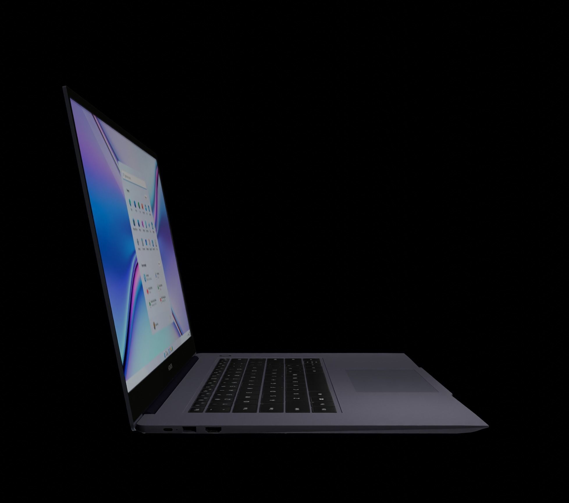 HONOR MagicBook X 15 3D model rigged | CGTrader