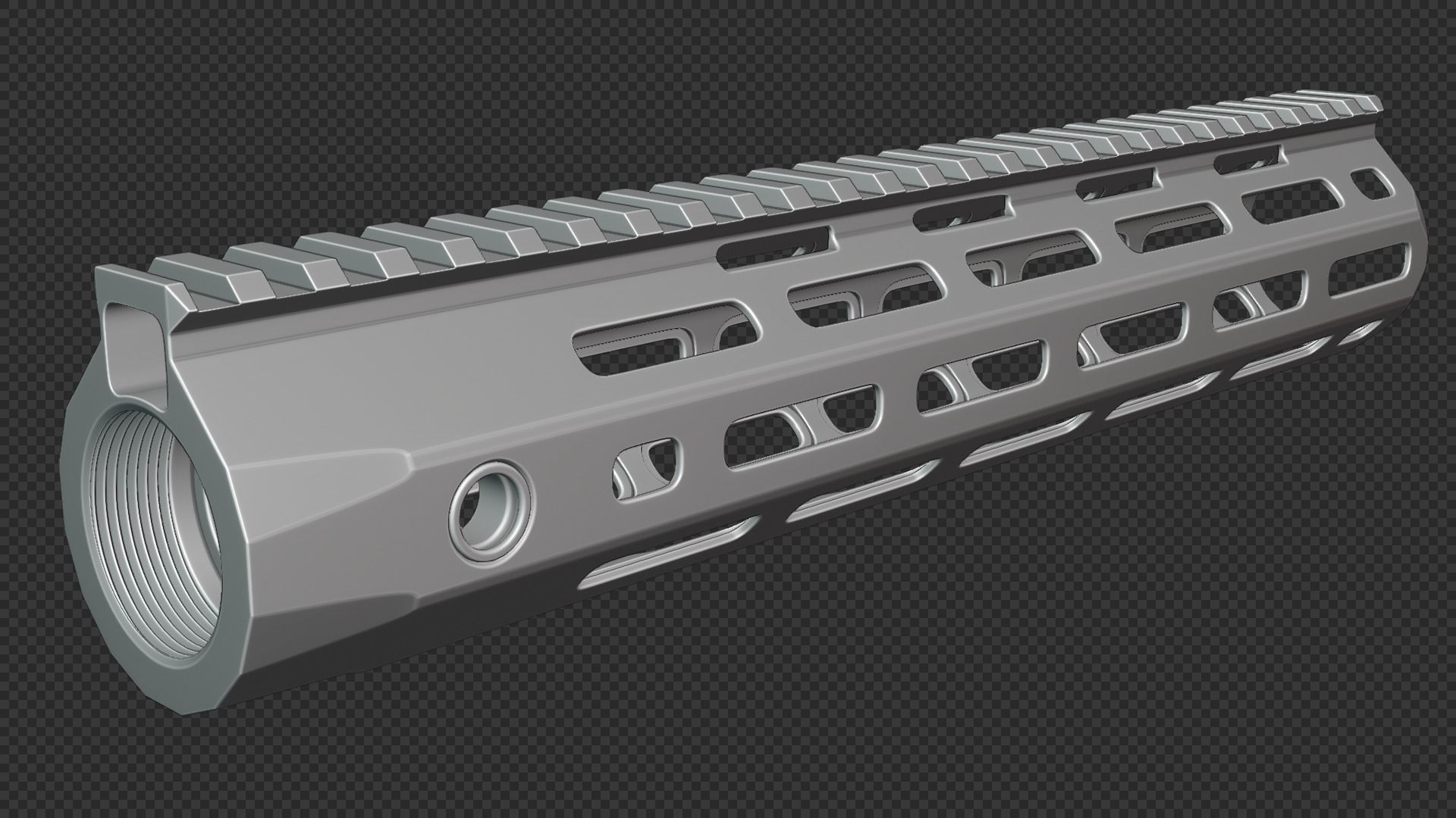 3D model AR-15 KAC URX4 1075Inch M-LOK Handguard VR / AR / low-poly ...