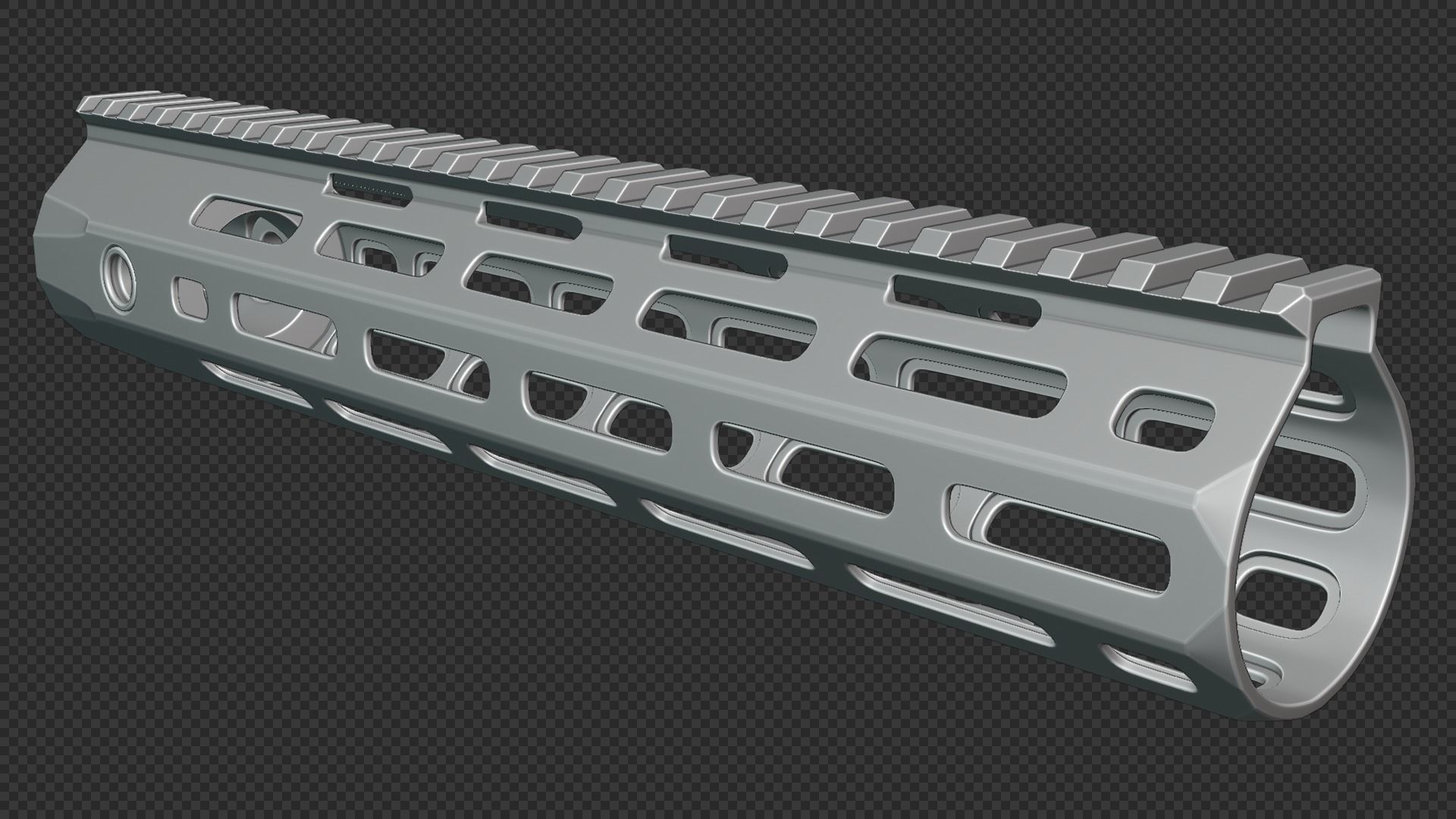 3D model AR-15 KAC URX4 1075Inch M-LOK Handguard VR / AR / low-poly ...