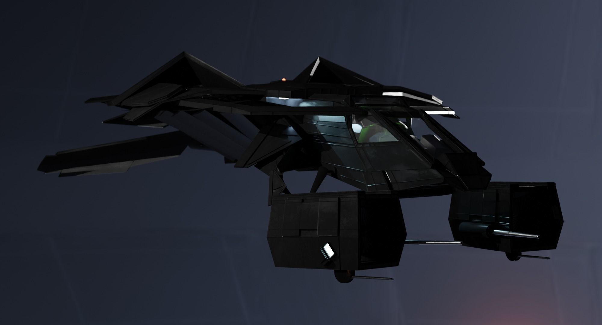 3D model The Bat - Batman The Dark Knight Rises VR / AR / low-poly ...