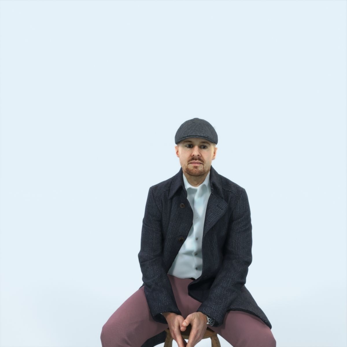 3D model QAG07 4X Business Casual Man Woman Diverse Asian Sitting 002 ...