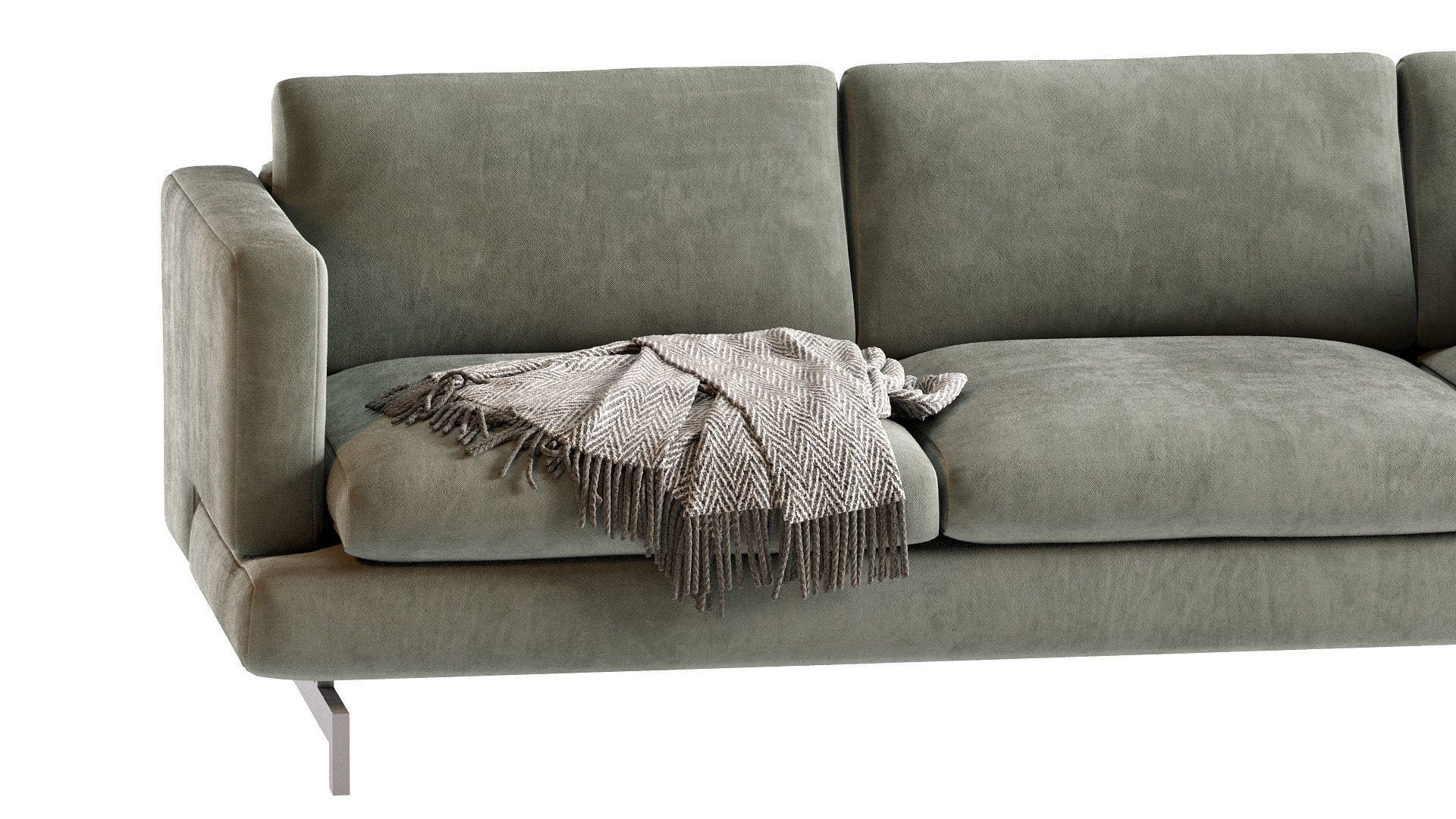 Natuzzi Jeremy Sofa 3 Seat 3D model | CGTrader