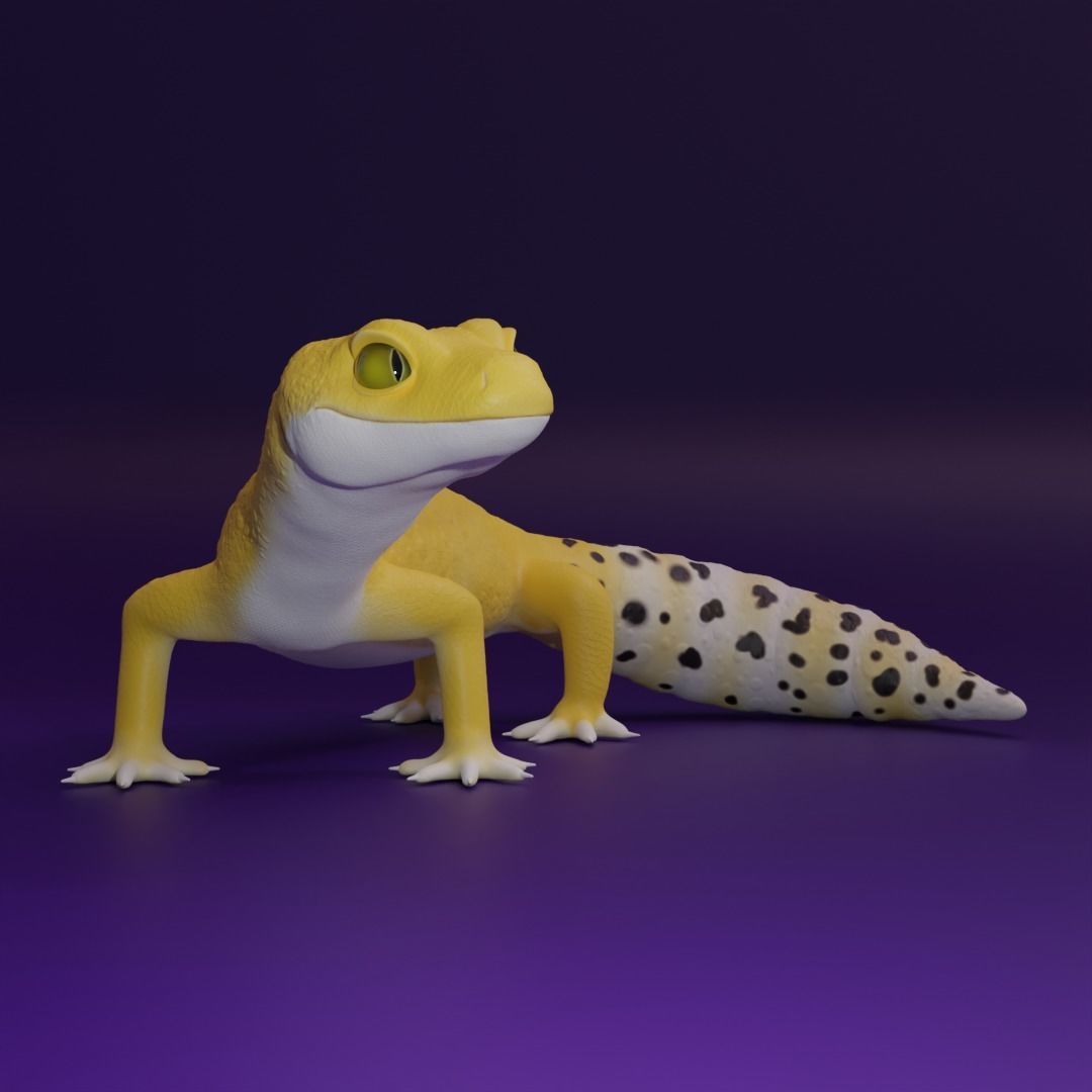 Leopard Gecko 3D model for printing figure 3D model 3D printable | CGTrader