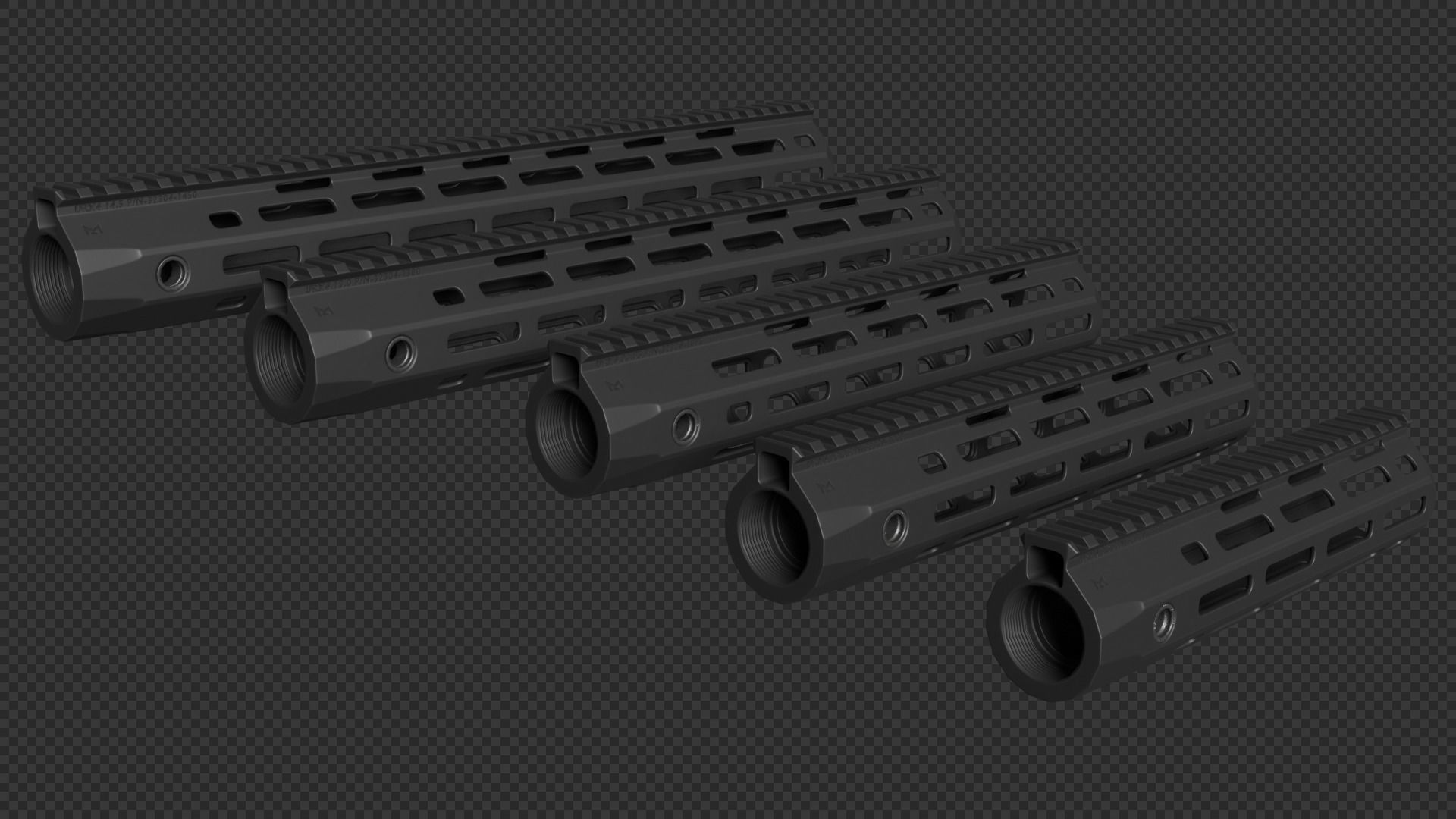 3D model AR-15 KAC URX4 M-LOK Bundle VR / AR / low-poly | CGTrader