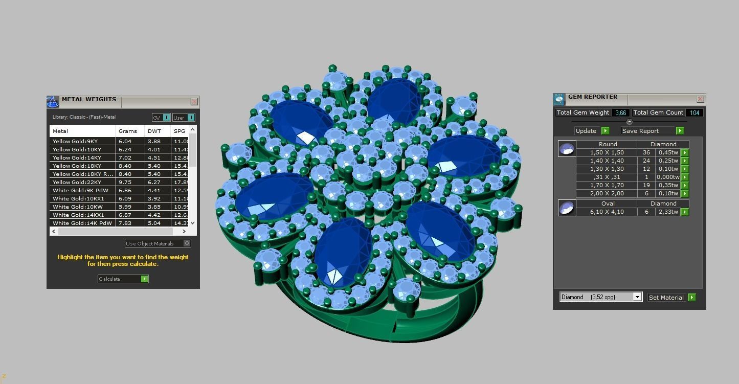 Diamond ring 0427 3D printable model10- 3D model 3D printable | CGTrader