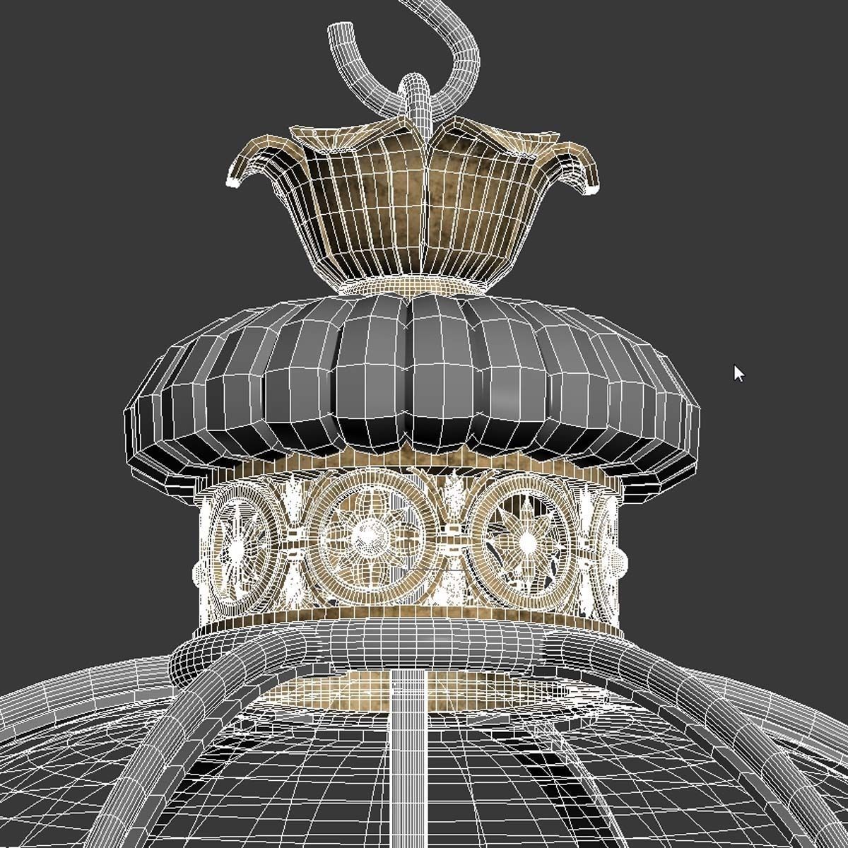 Jamb Hanging Globe Light Pendant 3D model | CGTrader