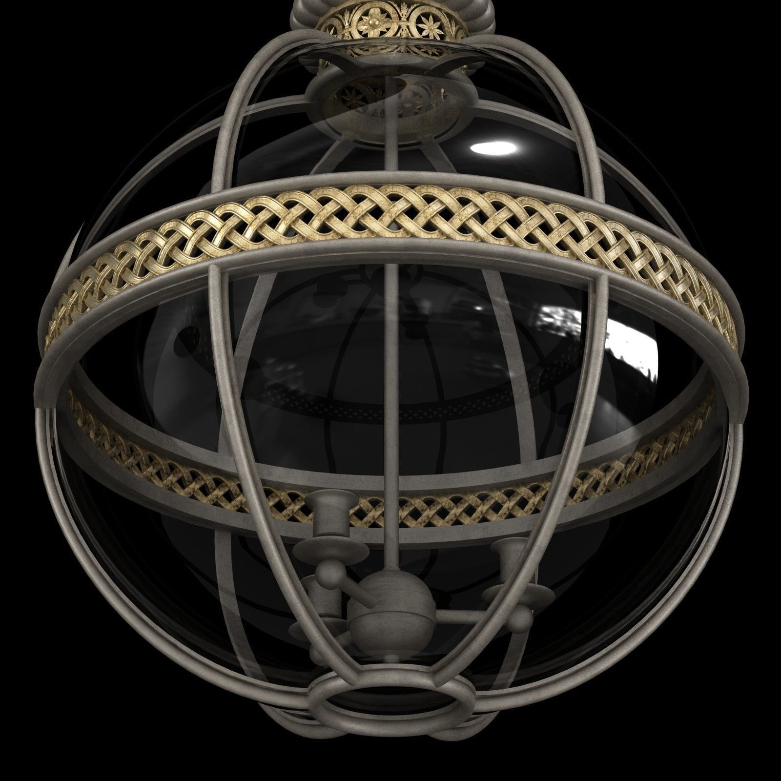 Jamb Hanging Globe Light Pendant 3D model | CGTrader