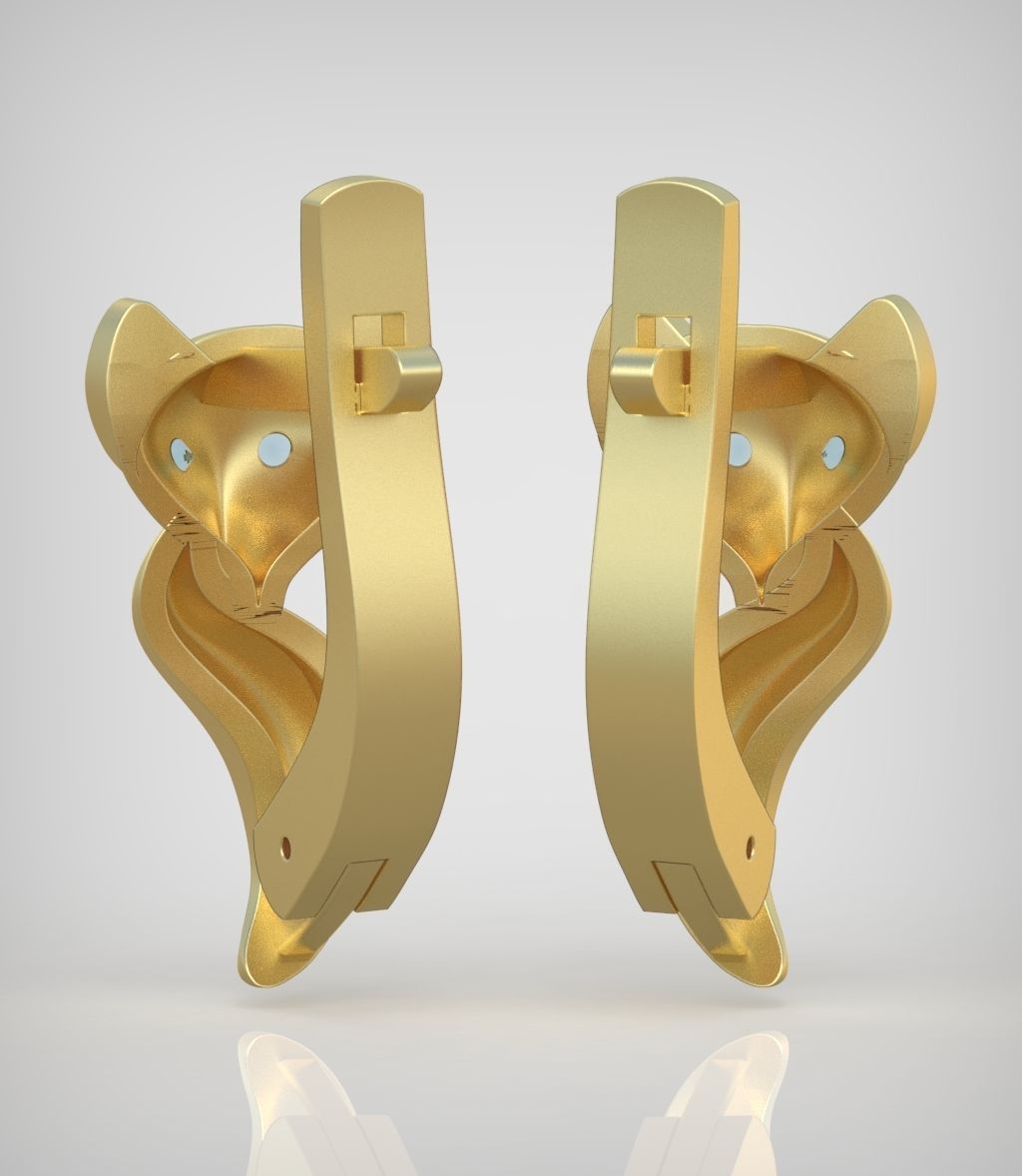 Foxy Earring model 0289 3D printable model12 3D model 3D printable ...