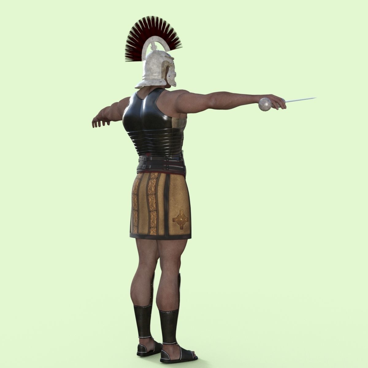 3D model Gladiator Rigged VR / AR / low-poly | CGTrader