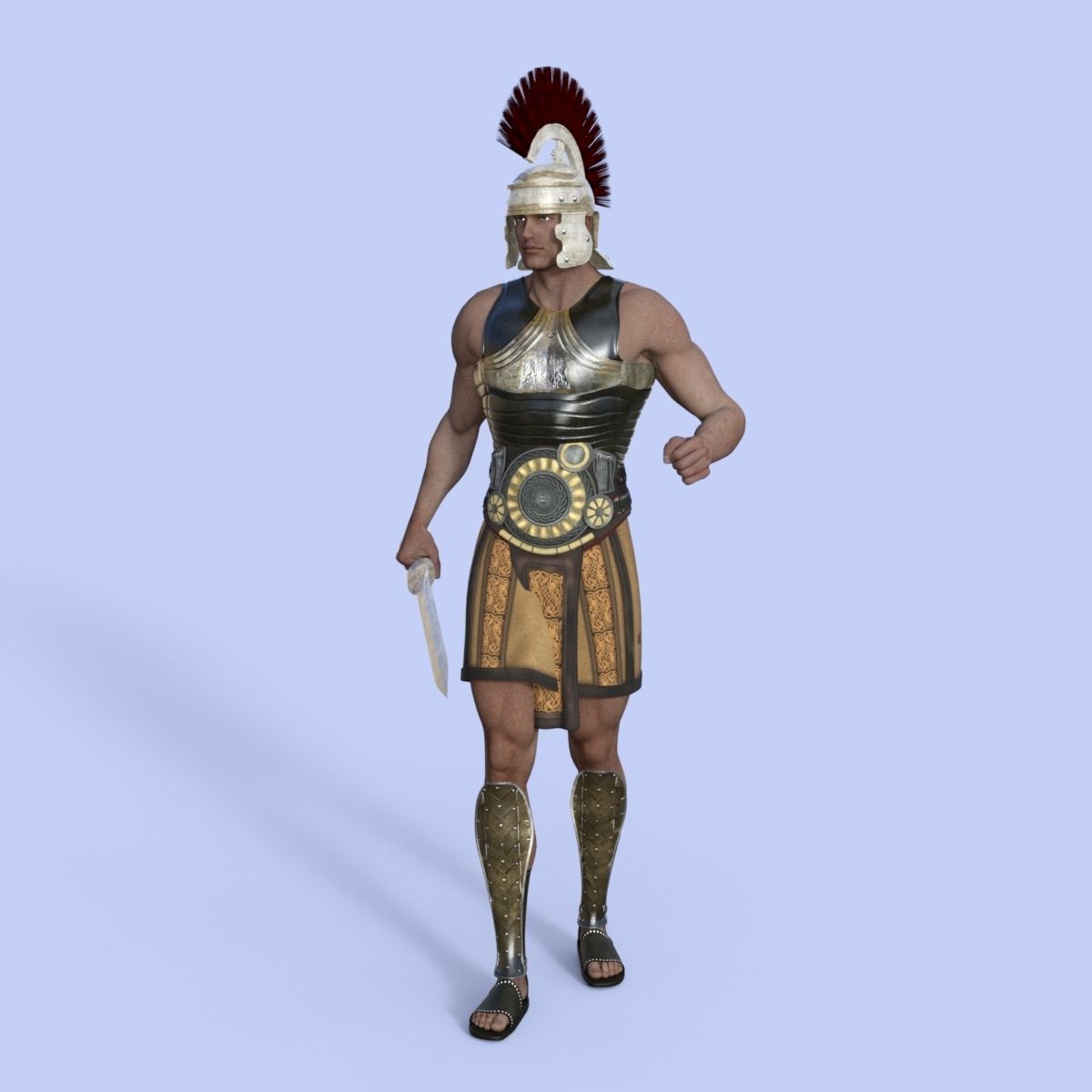 3D model Gladiator Rigged VR / AR / low-poly | CGTrader