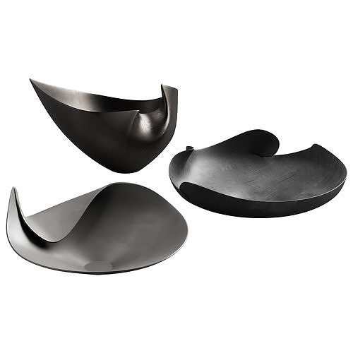 366 decorative vases and pots 04 deformed folded relief vase 03 3D ...