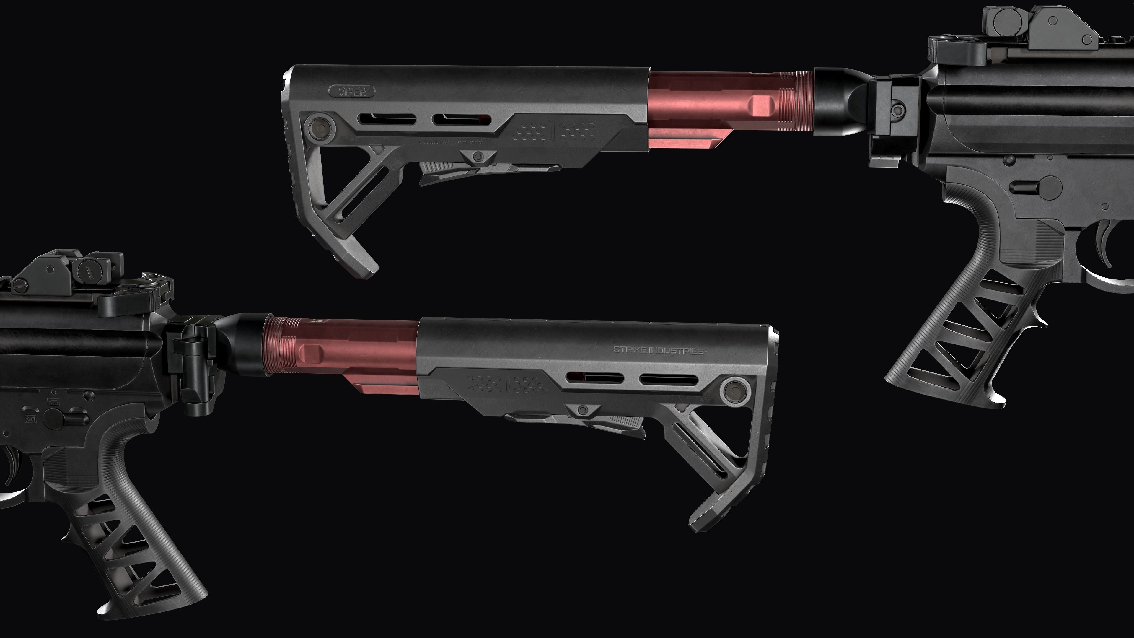 3D model Tactical modular custom SMG Sig Sauer MPX VR / AR / low-poly ...