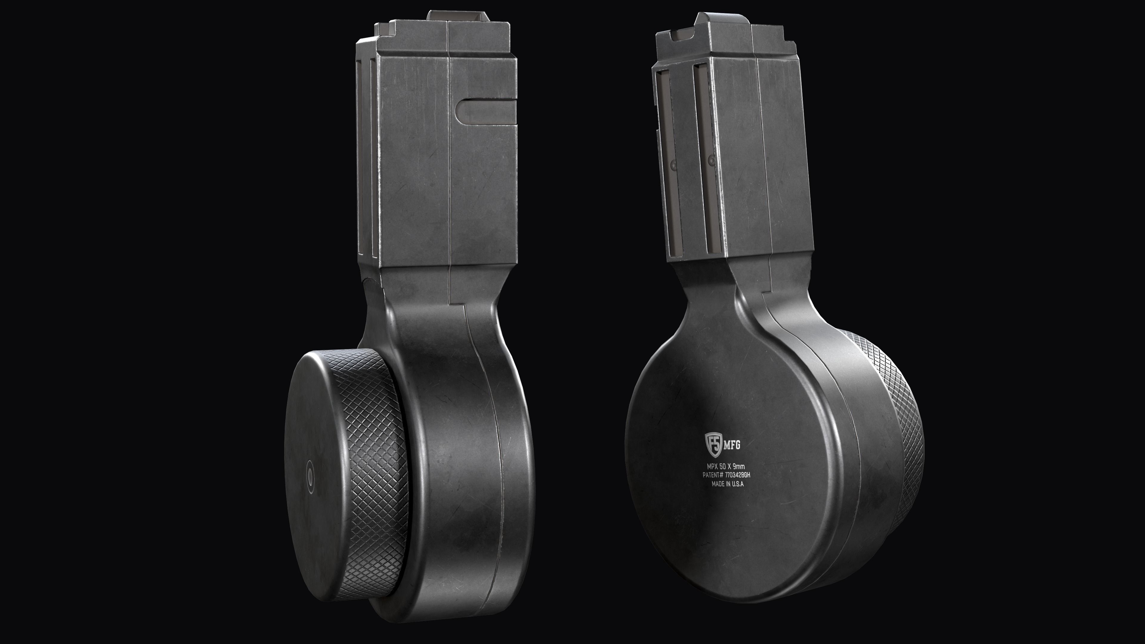 3D model Tactical modular custom SMG Sig Sauer MPX VR / AR / low-poly ...