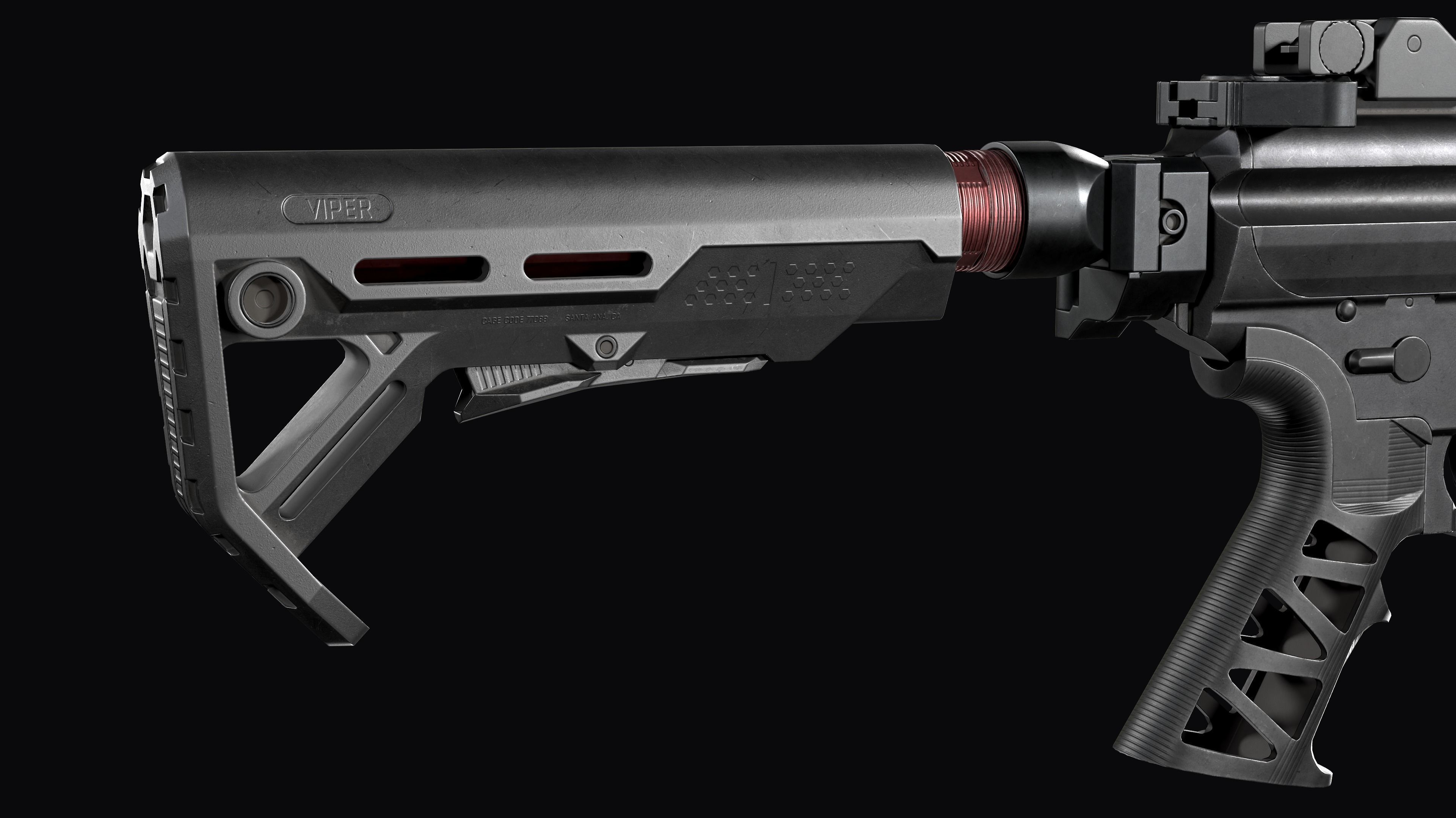 3D model Tactical modular custom SMG Sig Sauer MPX VR / AR / low-poly ...