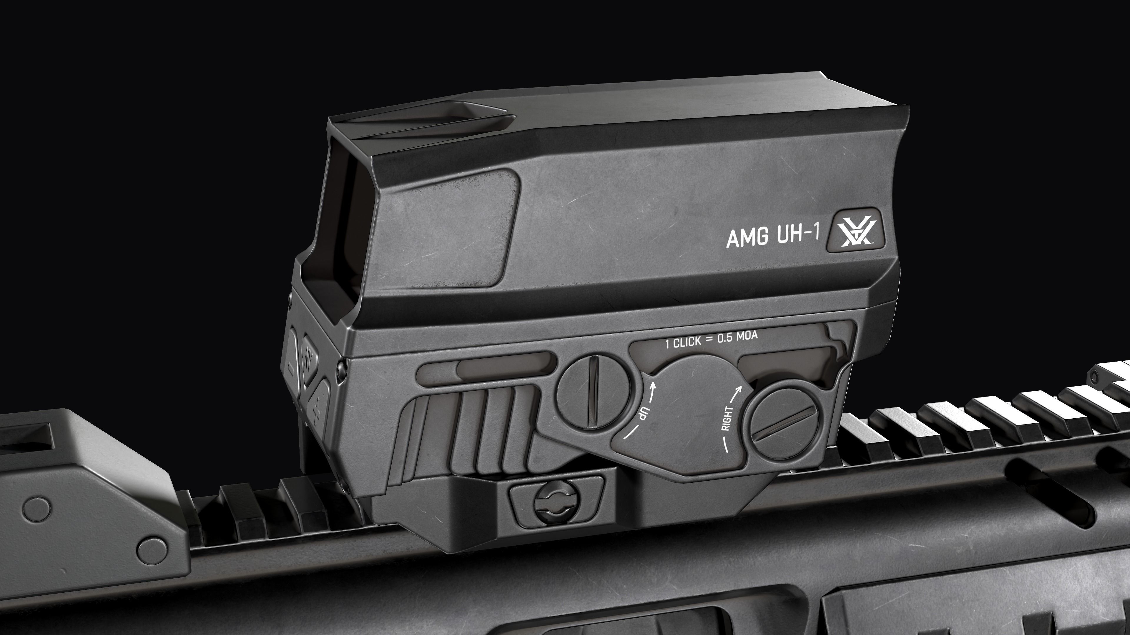 3D model Tactical modular custom SMG Sig Sauer MPX VR / AR / low-poly ...