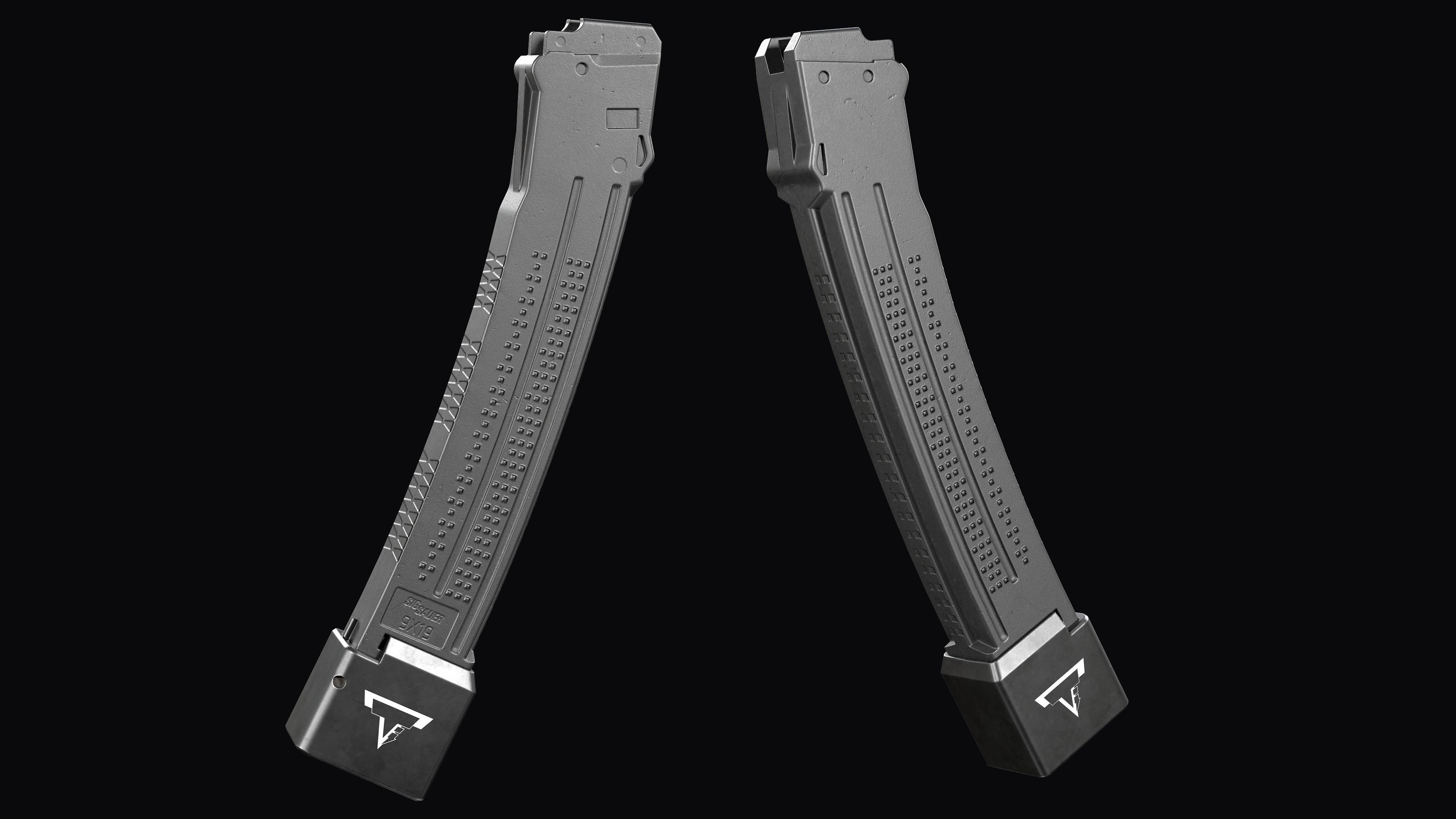 3D model Tactical modular custom SMG Sig Sauer MPX VR / AR / low-poly ...