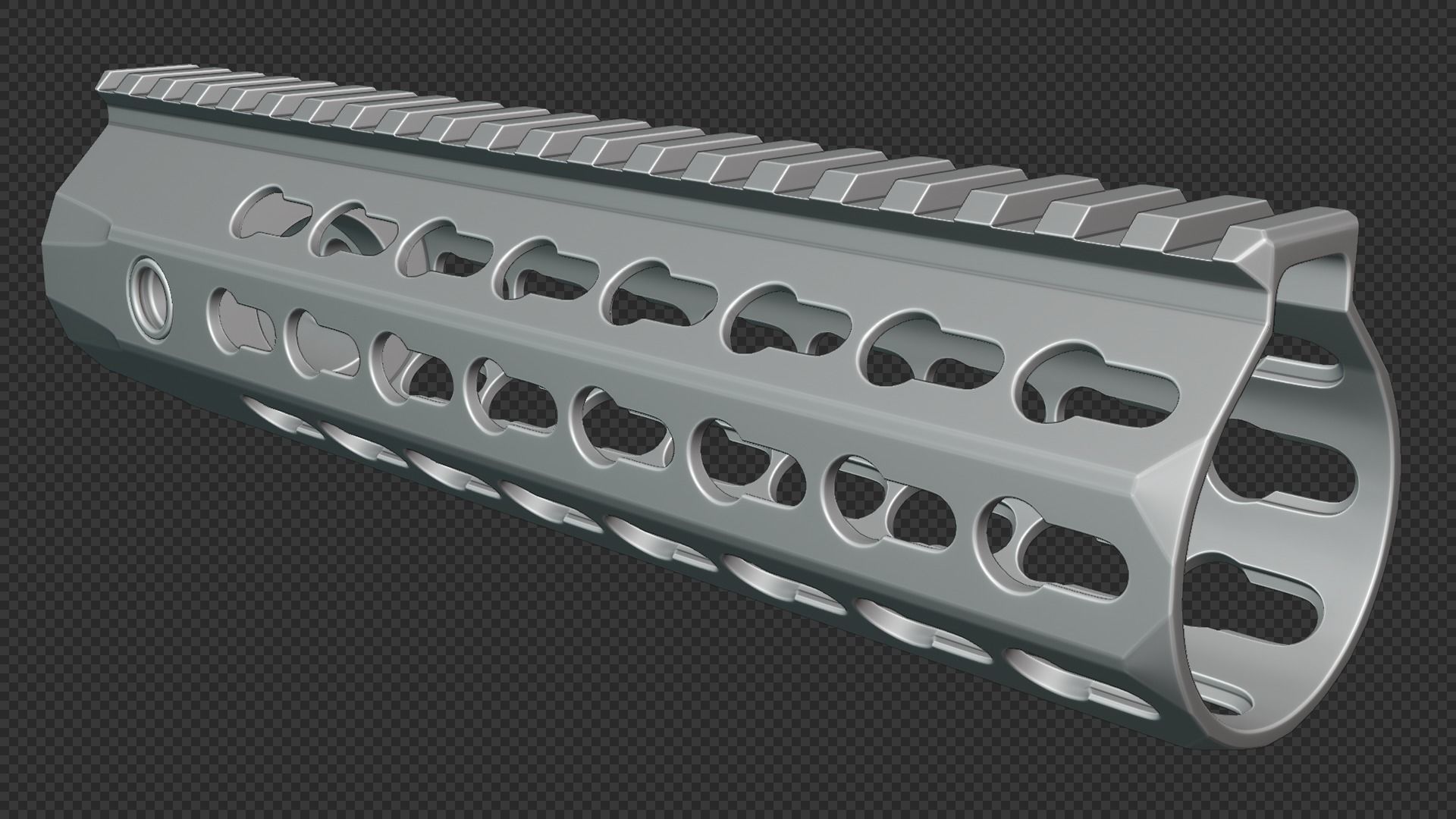 3D model AR-15 KAC URX4 85Inch KeyMod Handguard VR / AR / low-poly ...