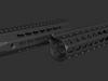 3D model AR-15 KAC URX4 85Inch KeyMod Handguard VR / AR / low-poly ...